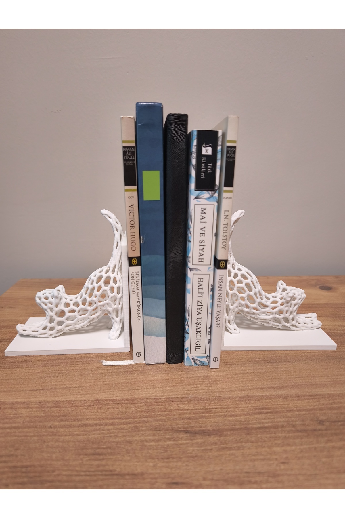 Arven Home Design Kedili Beyaz Kitap Tutucu - Fiyatı, Yorumları