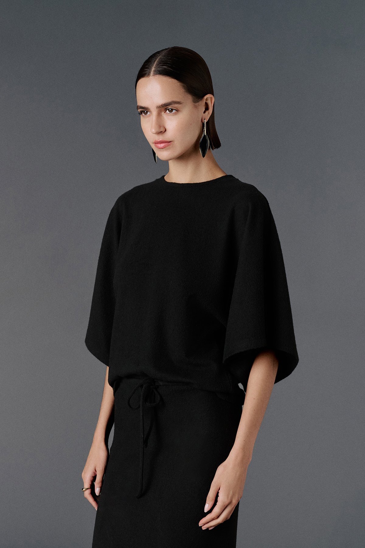 VATKALI Bisiklet yaka oversize örme t-shirt - Fiyatı, Yorumları