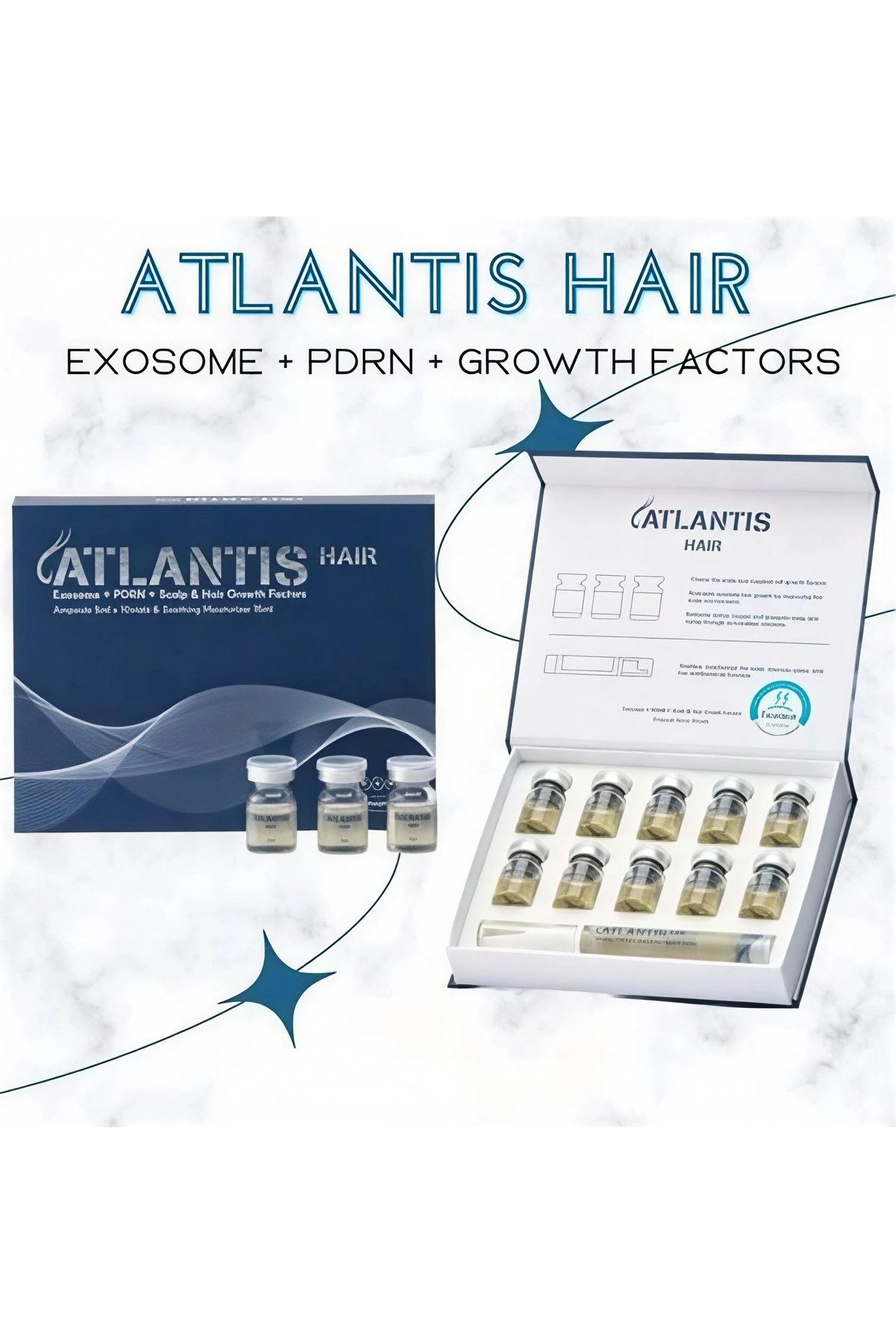 DOUXTOUCHE ATLANTIS HAİR EXOSOME SAÇ MEZOTERAPİSİ 10X5ML ÖZEL KUTUSUNDA ...