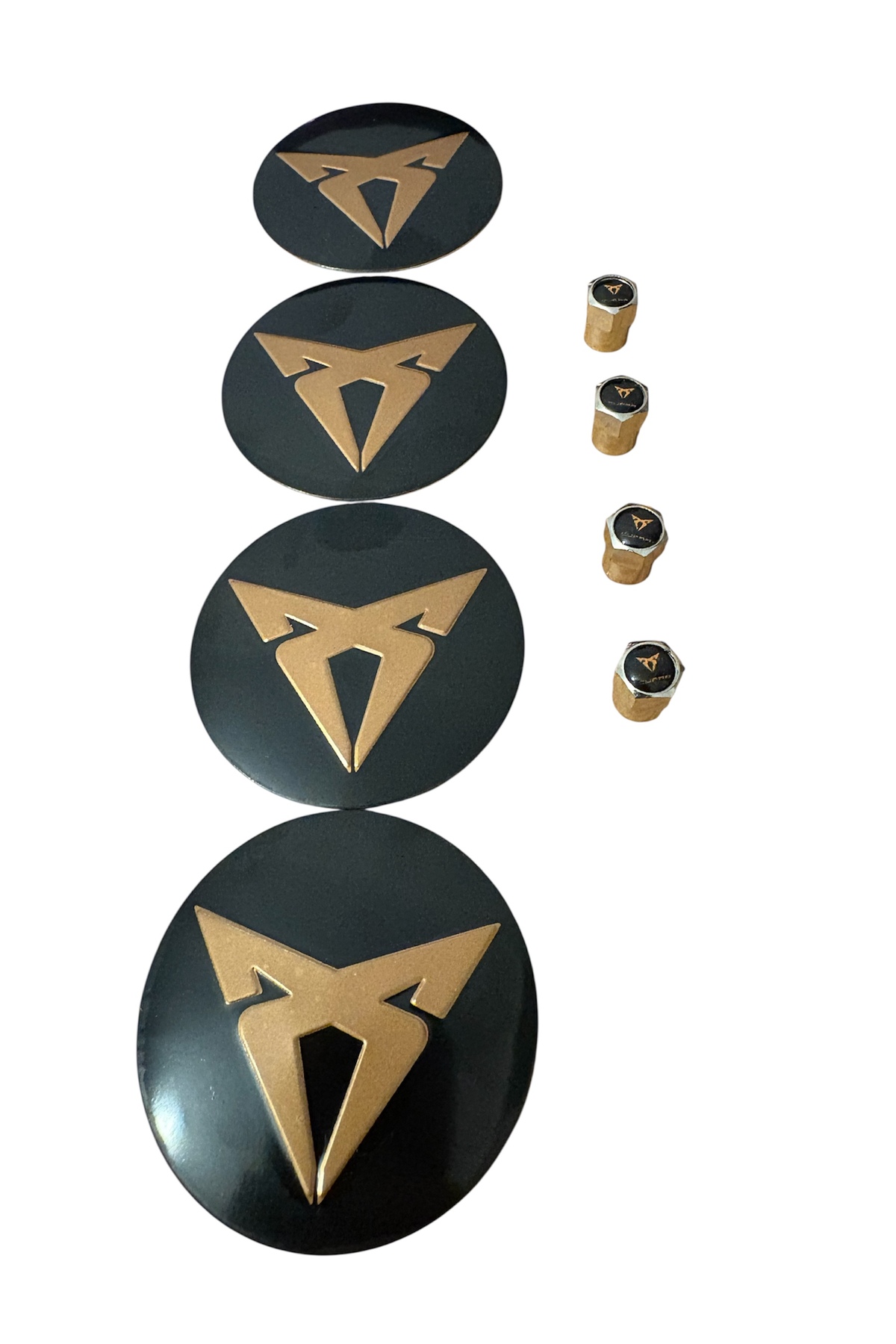 İKTUNING CUPRA LOGO 56 MM ALÜMİNYUM JANT GÖBEK STICKER 4 ADET CUPRA ...