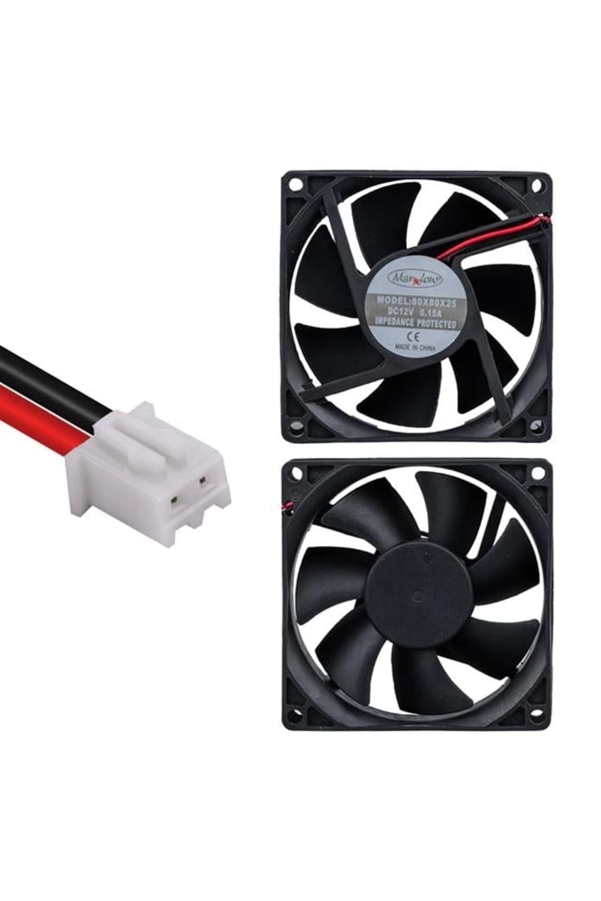 Powermaster IC-216 Fırçasız DC Fan 80X80X25mm 12 Volt 3 Pin (Seri 2 ...