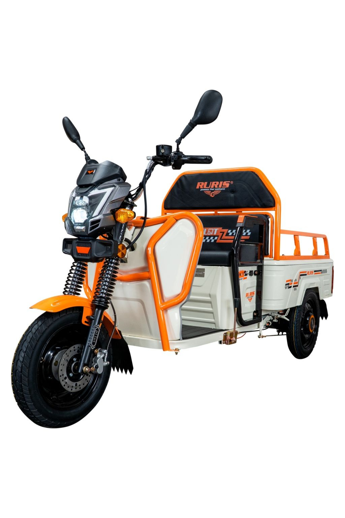 RURIS Triciclu Electric Cargo Pilot 3110A, 2000 W, autonomie 80 km ...