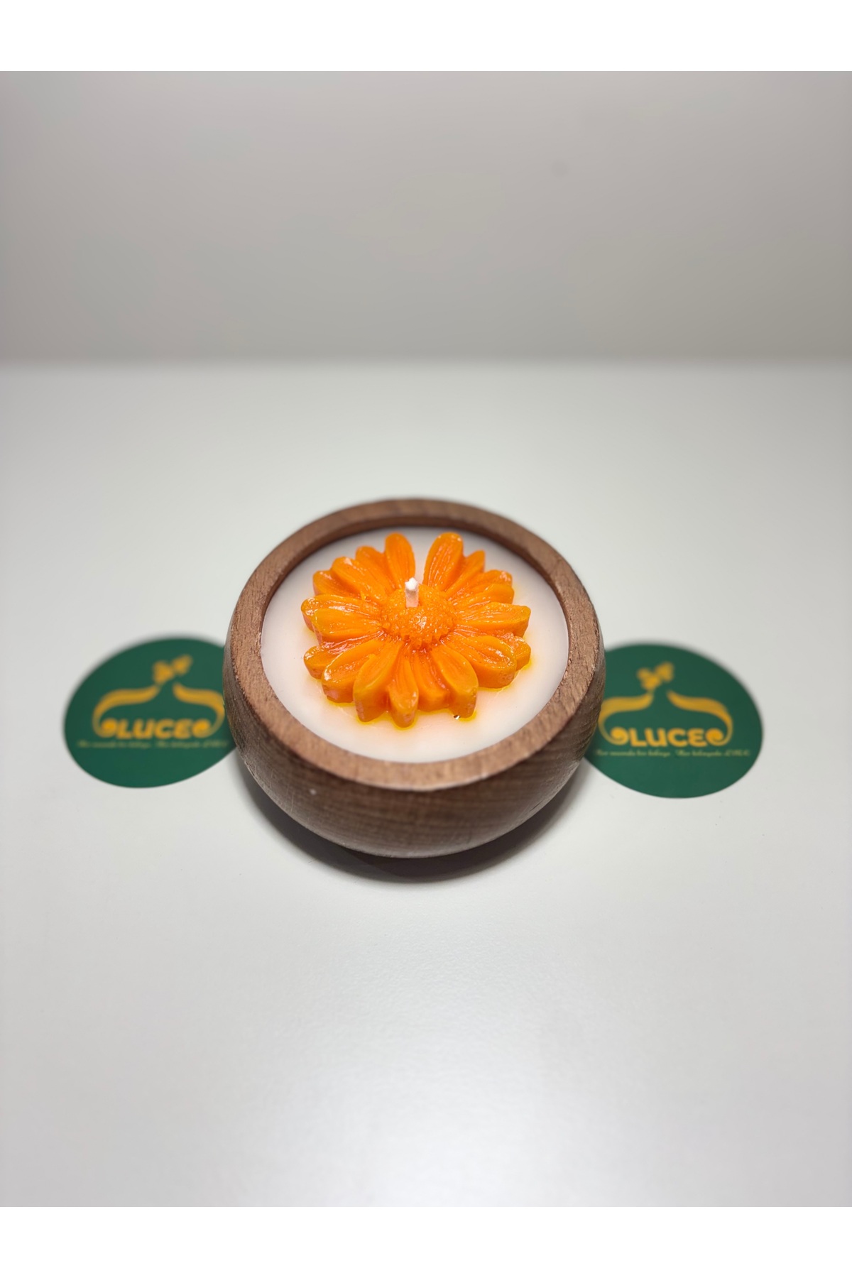 luce fioca Agaç kasede papatya detaylı mum - Fiyatı, Yorumları