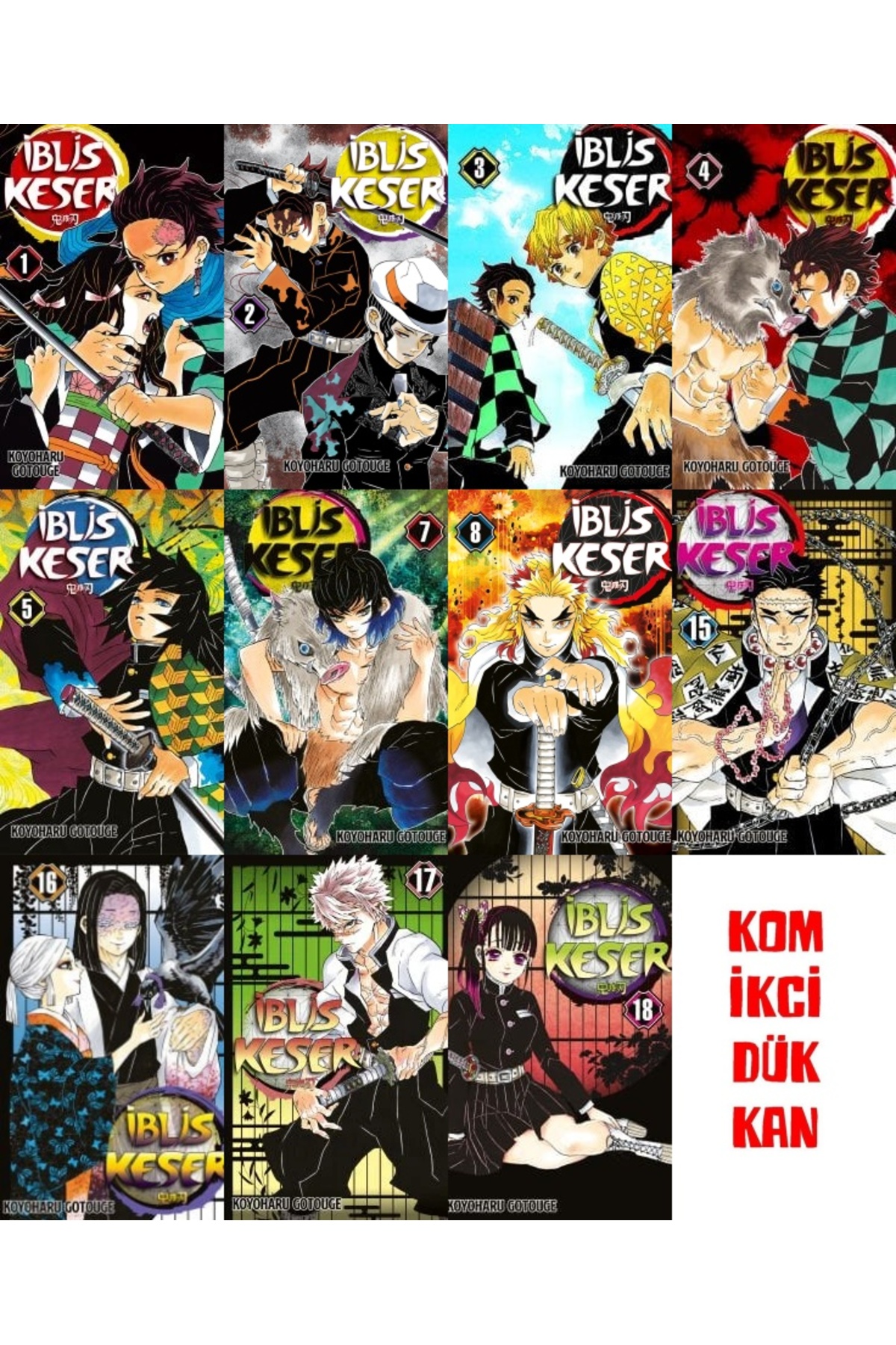 Gerekli Şeyler Yayıncılık İblis Keser 1-2-3-4-5-7-8-15-16-17-18 manga ...
