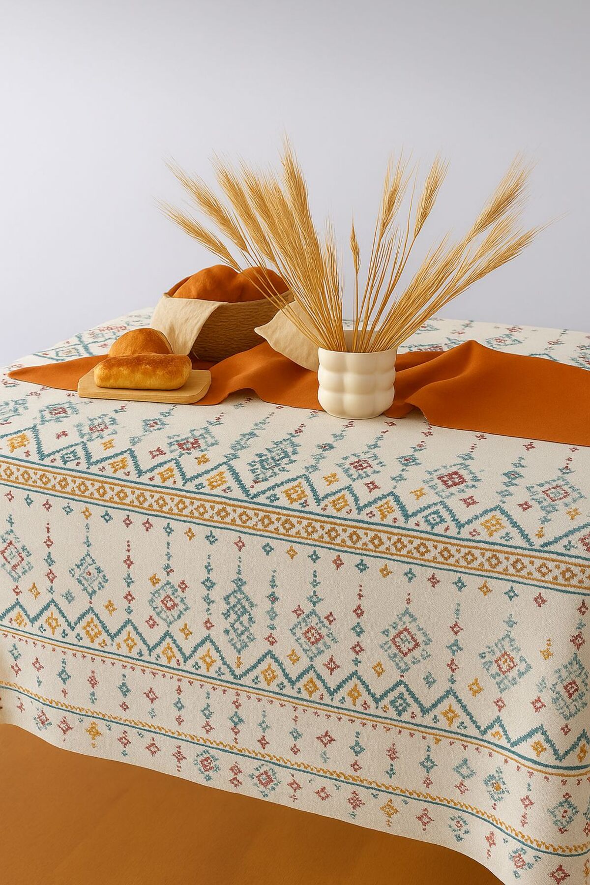 Sheri Home Ham Kumaş Etamin Desenli Masa Örtüsü – %100 Pamuk - Fiyatı ...