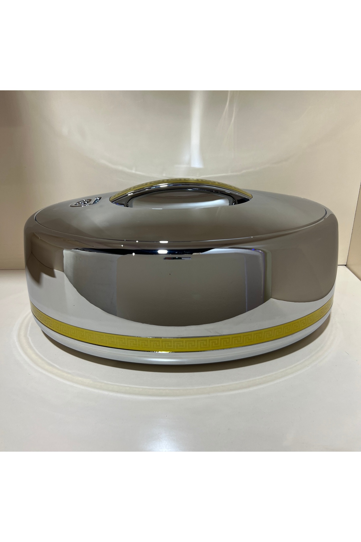 GOLDEN FİRE Golden Fire Chrome Food Container, Silver-Gold, 5 Liter ...