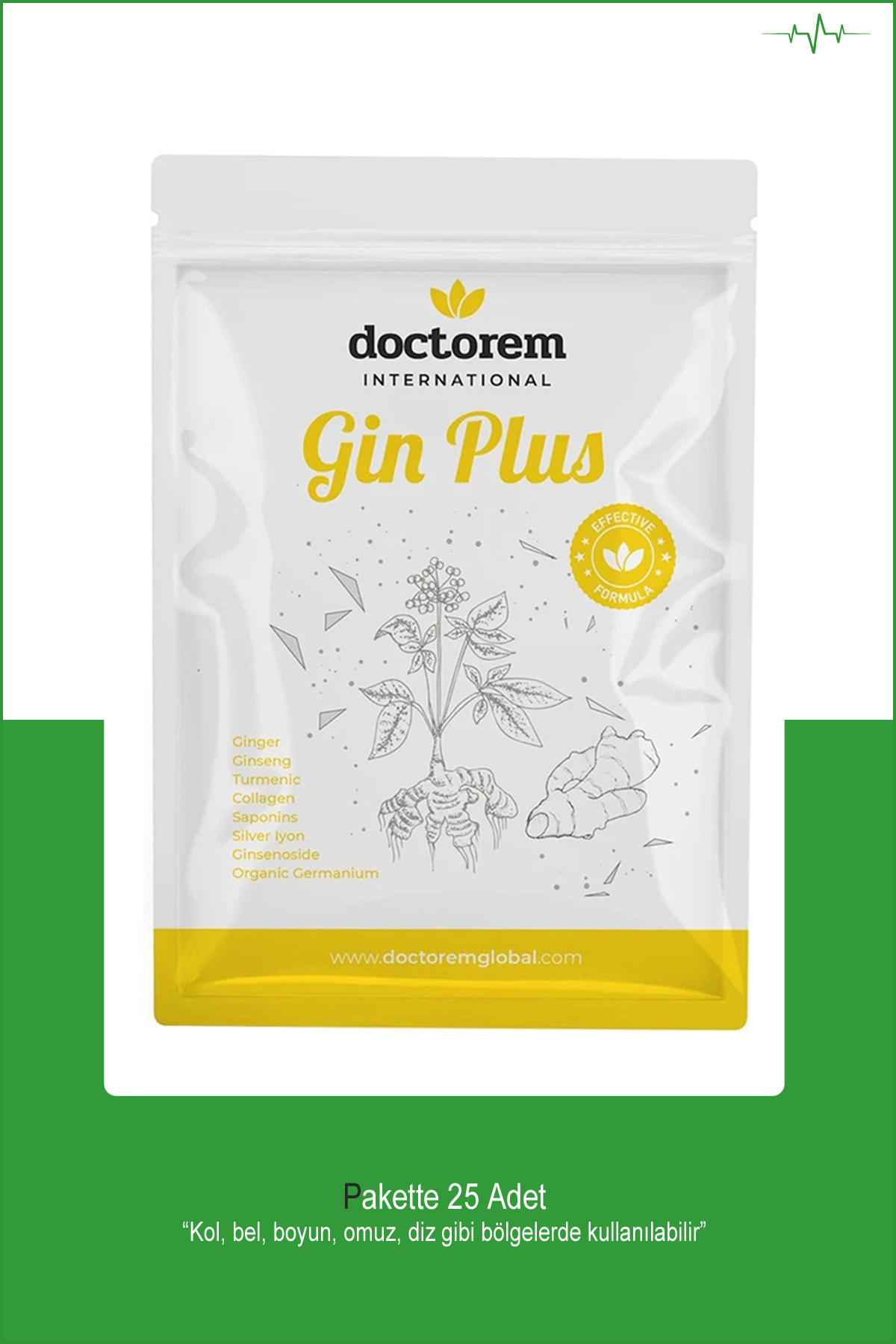 NEFİİİZZ Ağrı Bandı Doctorem Vita Gin Plus – 25’li Paket - Bitkisel ...
