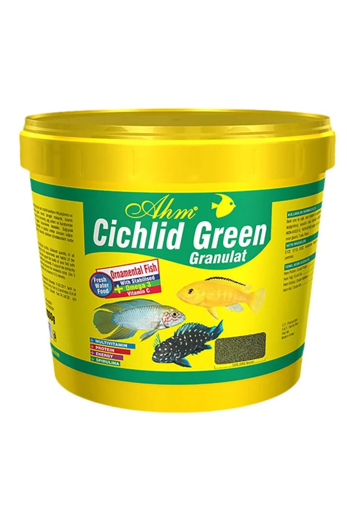 Ahm Cichlid Green Granulat 100gr Açık Paket Skt:07/2026 - Fiyatı, Yorumları