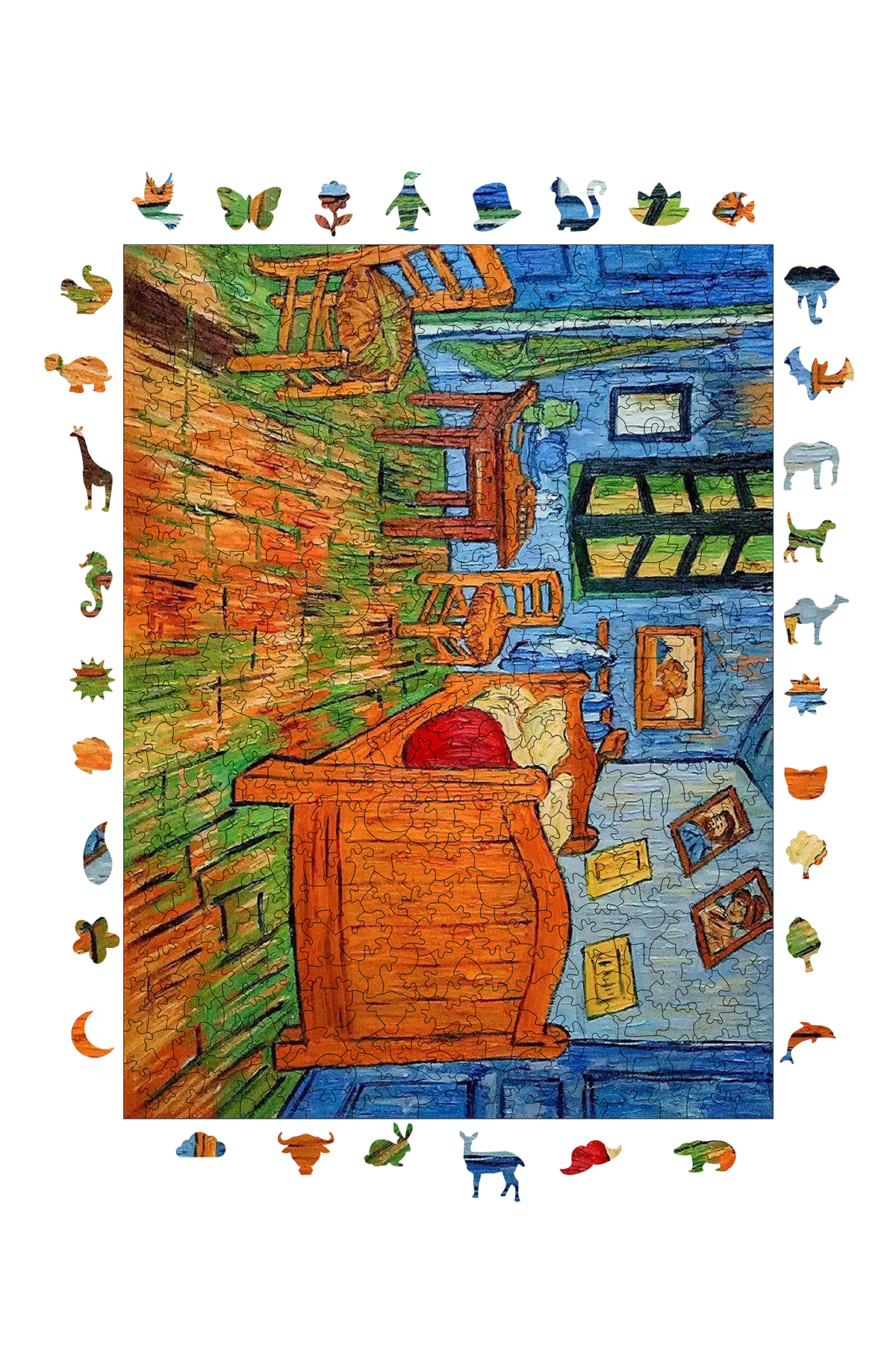 WePuzzleUp Ahşap Puzzle - Van Gogh Arles'teki Yatak Odası - 450 Parça ...