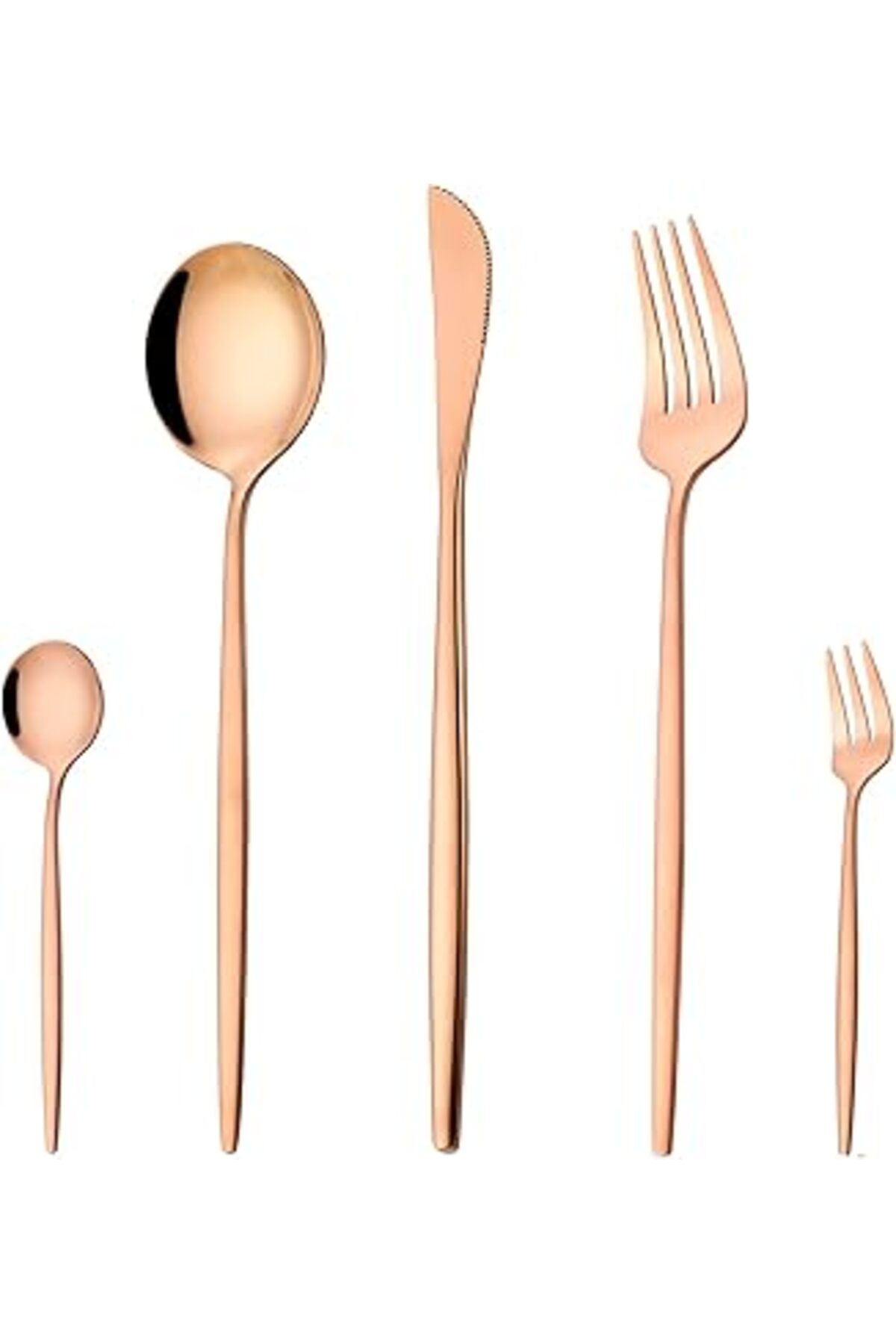 Generic LaienLife Rose Gold Silverware Set for 4, 20-Piece Modern ...