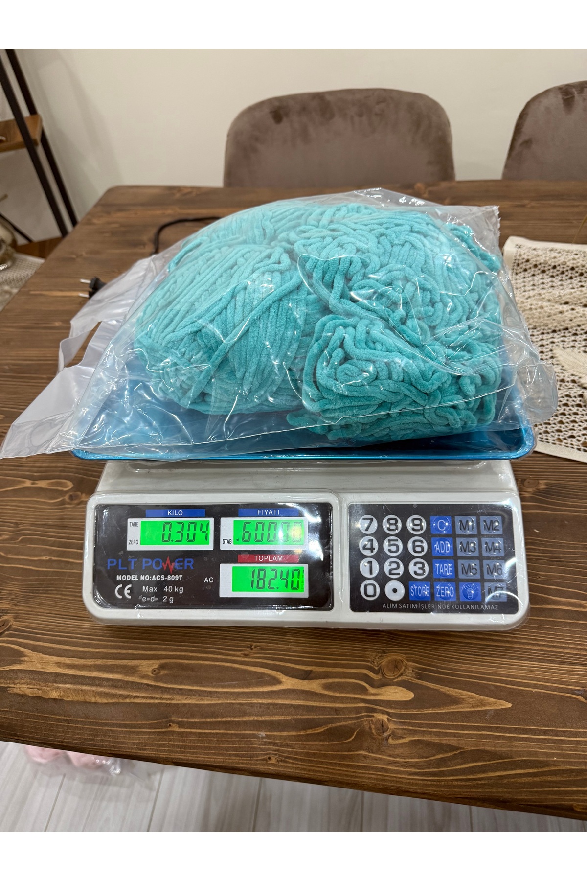 SÜSLÜTASARIM Himalaya dolphine baby kadife ip(koyu turkuaz)304 gram ...
