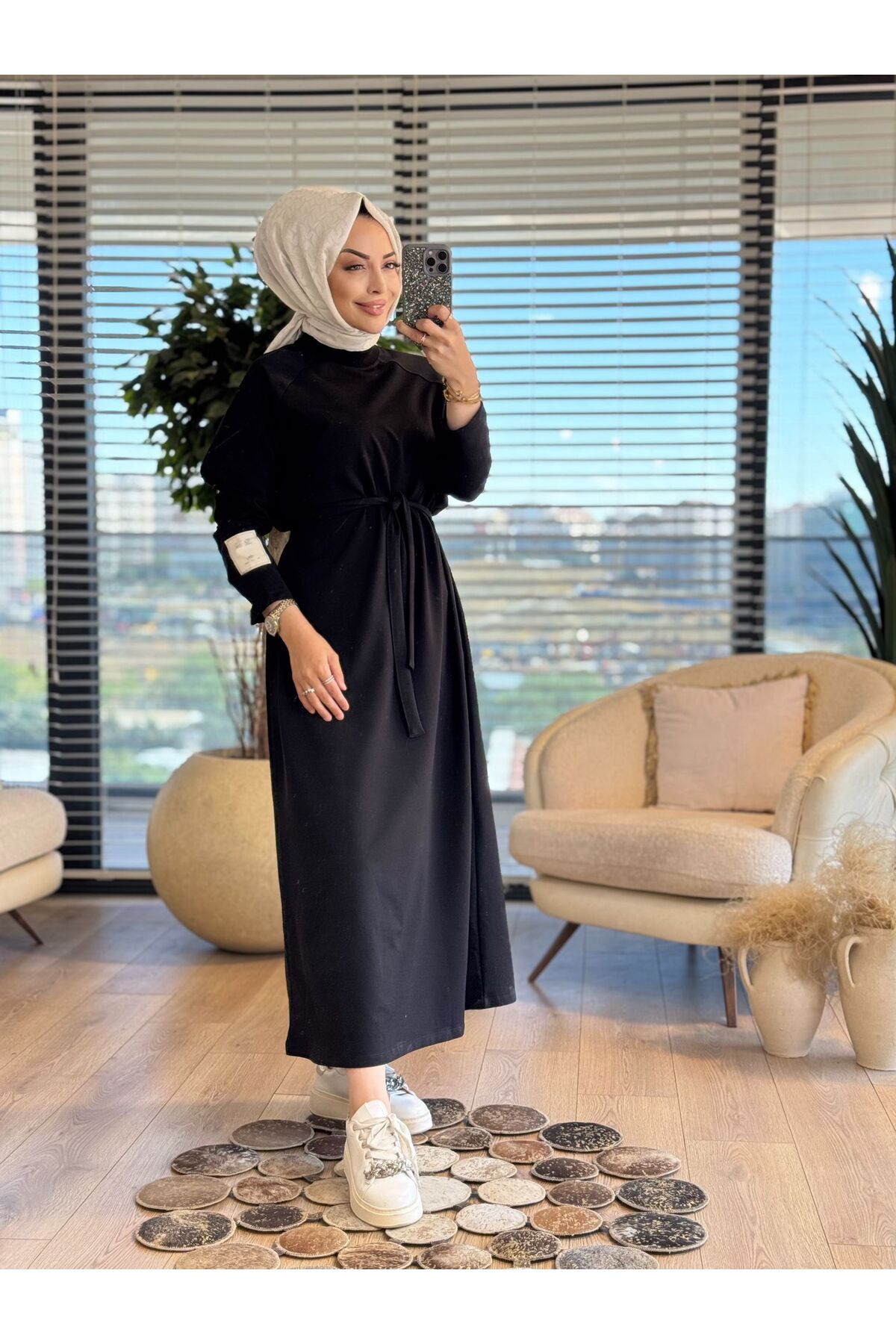 ALANURMODA Kolu Etiket Detaylı Elbise - Fiyatı, Yorumları