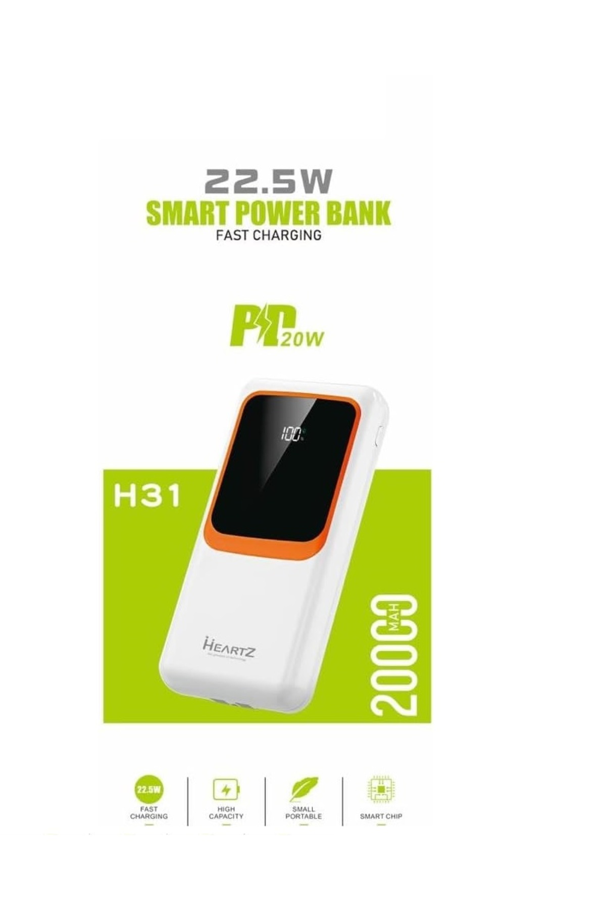 bovinox 20000 Mah Powerbank PD 20W - USB 22.5W Hızlı Şarj TypeC ...