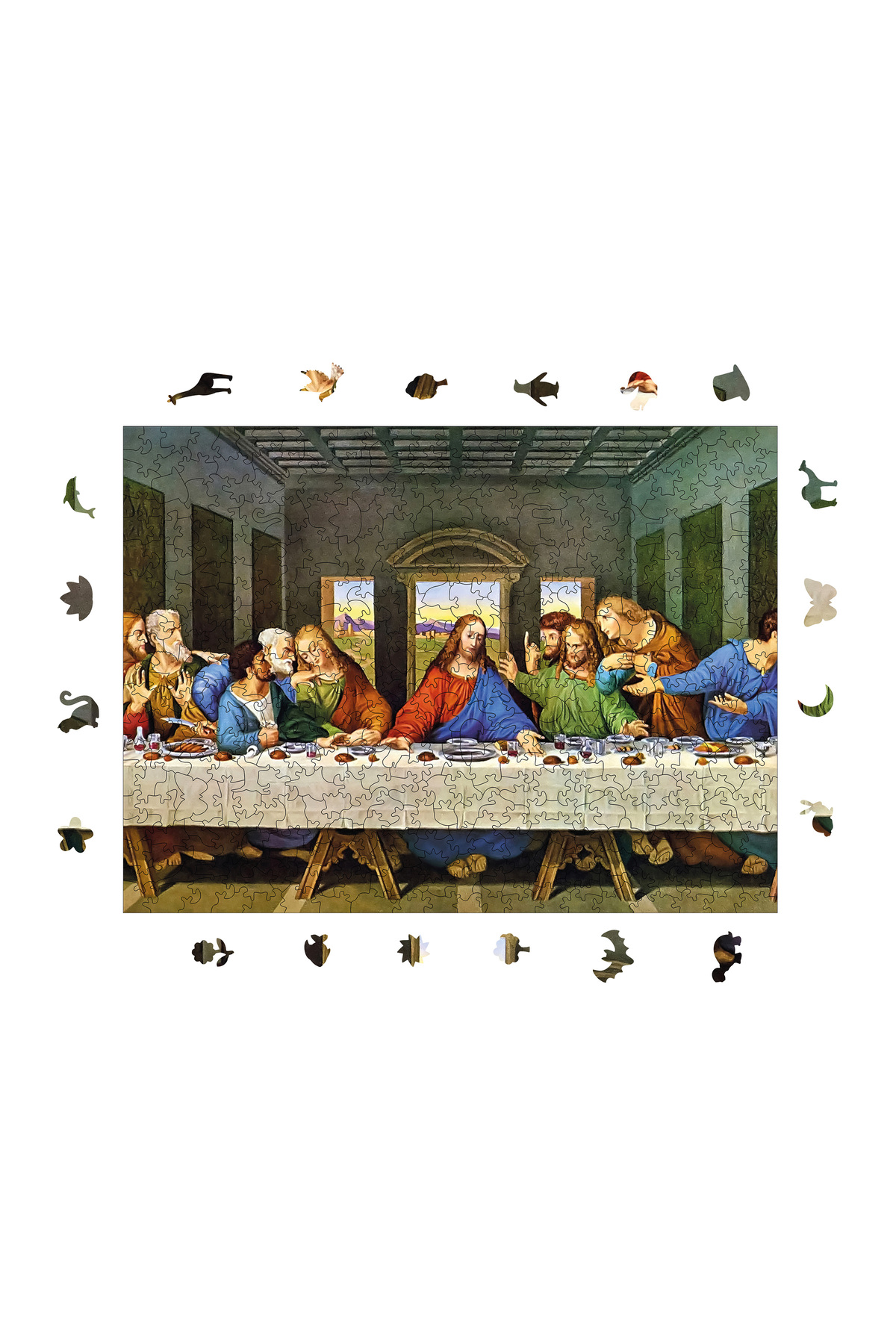 WePuzzleUp Ahşap Puzzle - Son Akşam Yemeği - 450 Parça, 29x39 cm ...