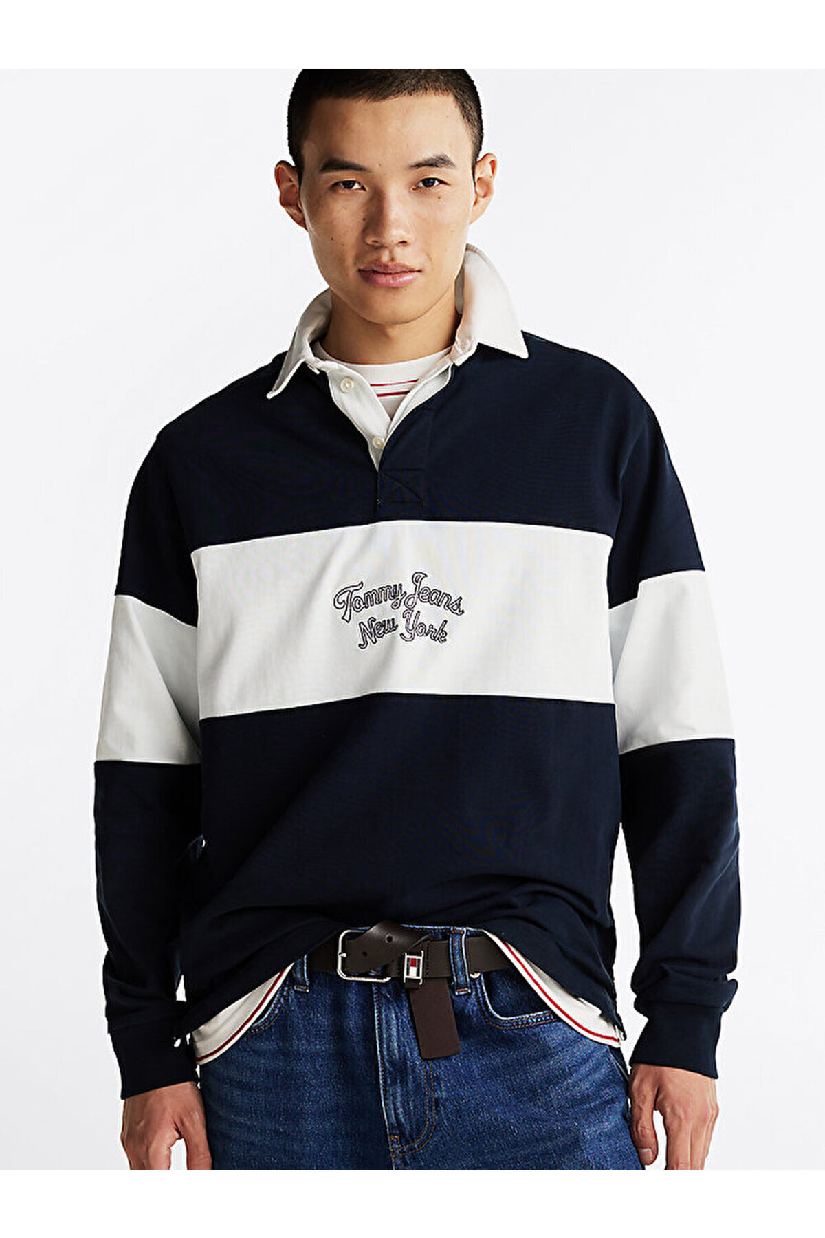 Tommy Hilfiger Men's Tjc Colorblock Rugby Polo T-Shirt- Trendyol