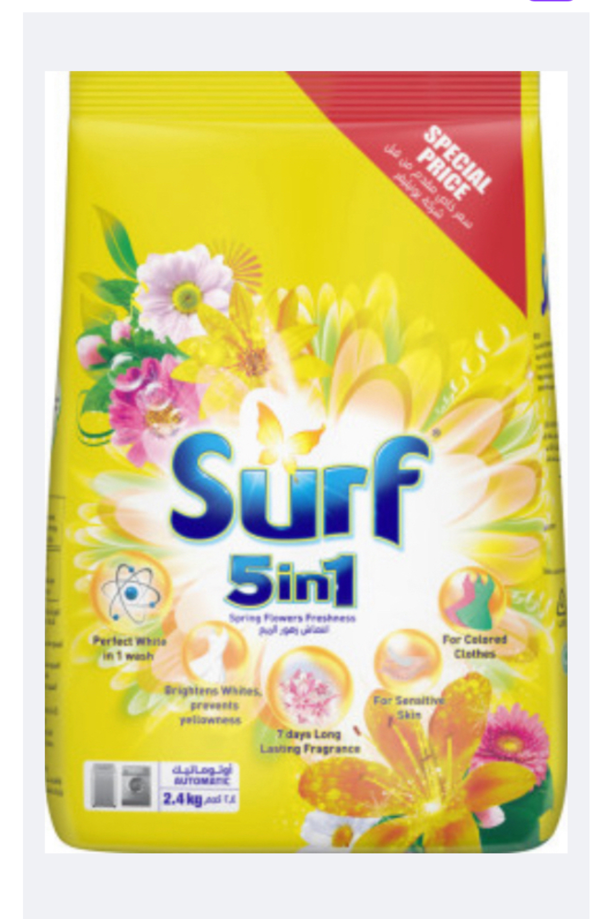 Comfort Surf 5 in 1 Spring Flowers Freshness 2.4 kg- Trendyol