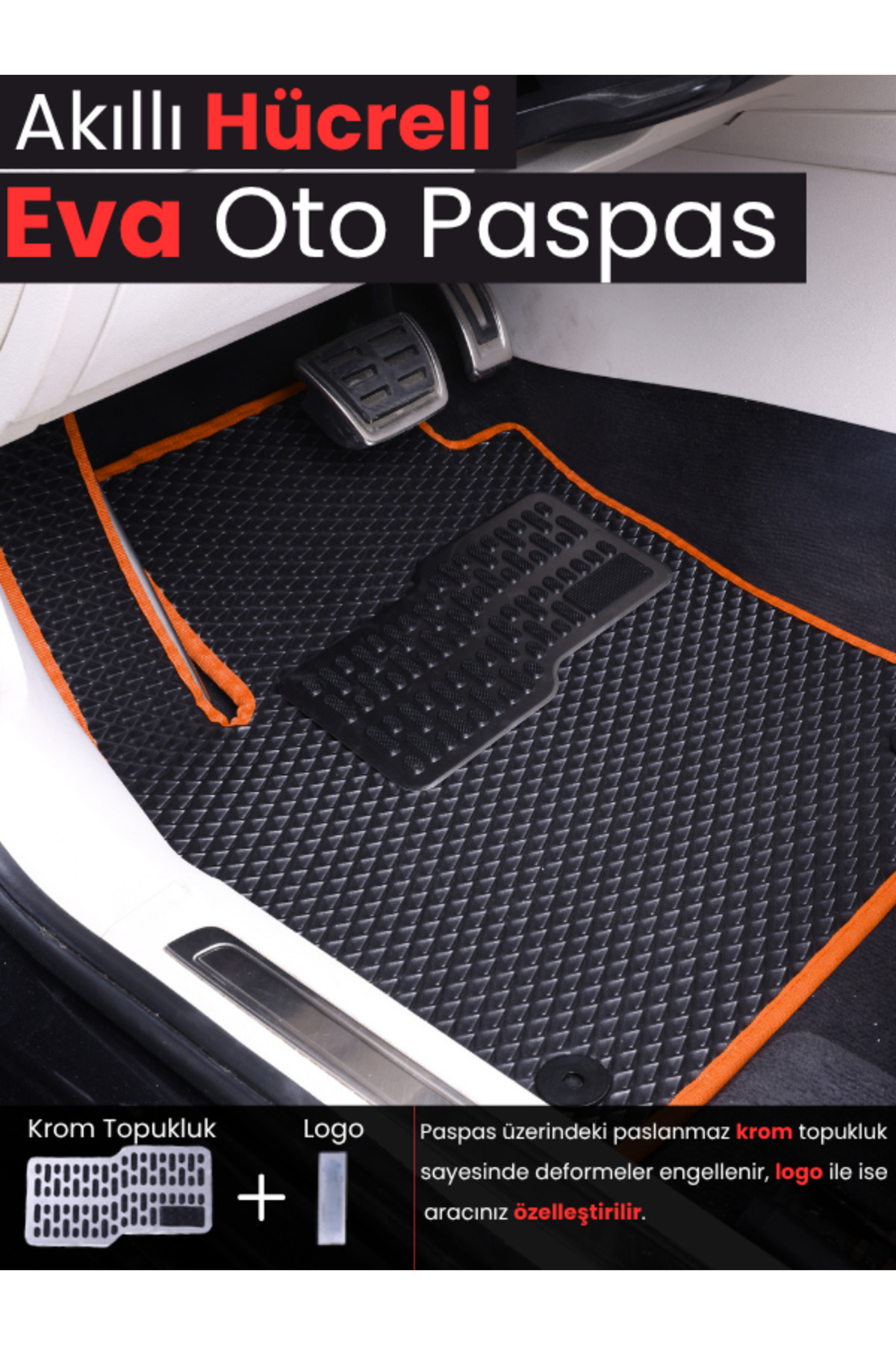 Genel Markalar VOLKSWAGEN-CADDY-(2004-2011) İÇİN EVA İÇ PASPAS TAKIMI ...