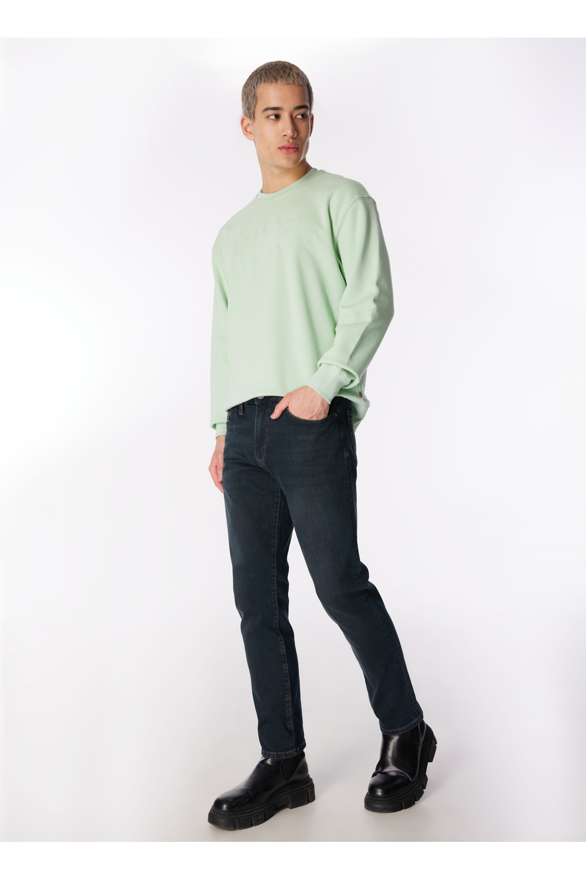 Lee Cooper JAGGER GREEN TO BROW Normal Bel Slim Fit Erkek Denim ...
