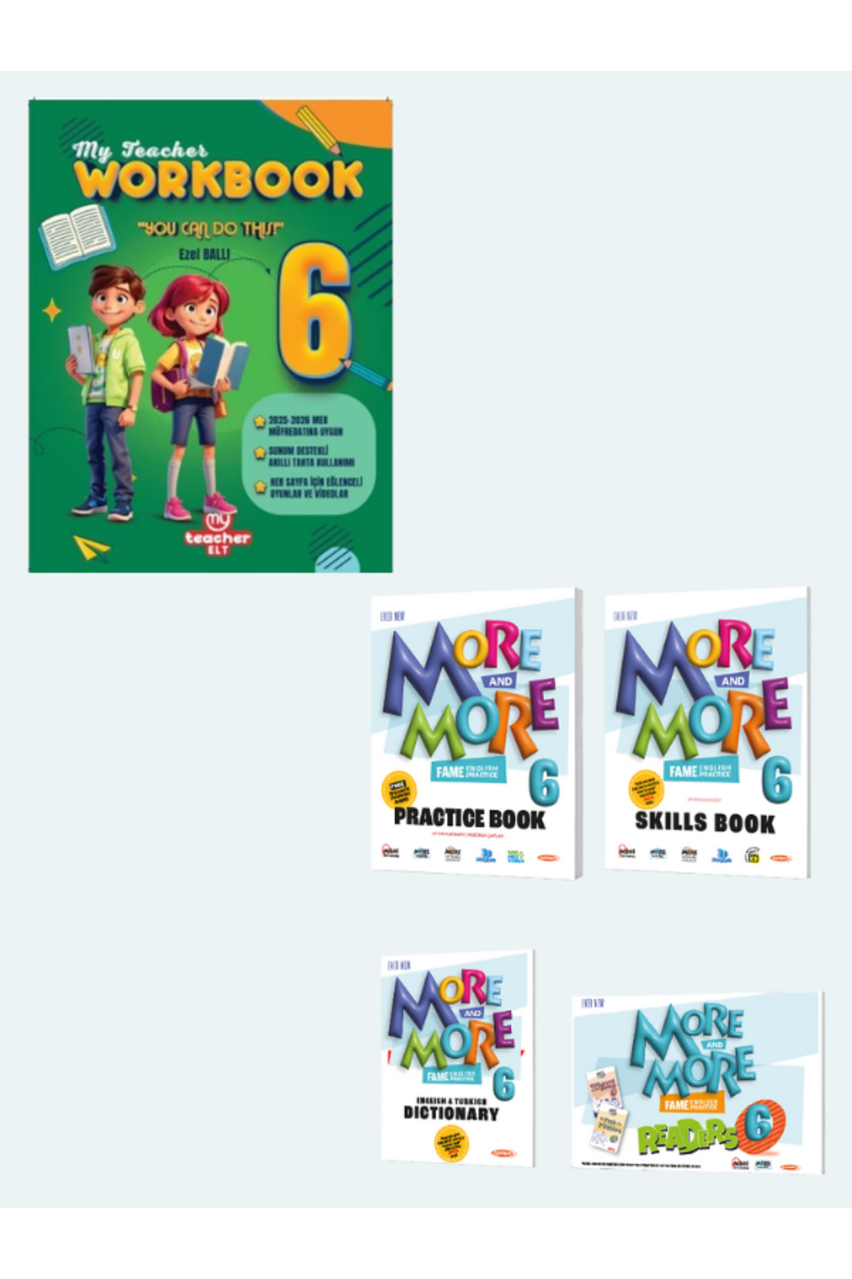 Kurmay ELT 6 MORE&MORE PRACTICE BOOK & SKILLS BOOK & DICTIONARY ...