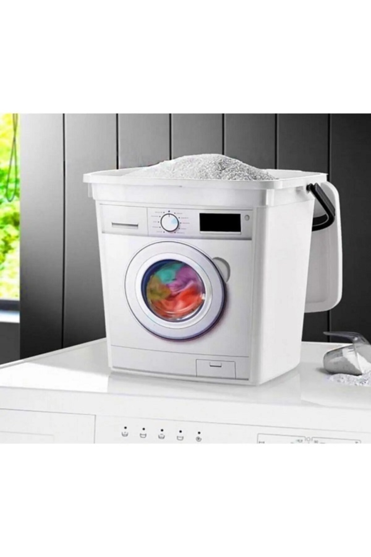 Tasarım Evi Washing Machine Appearance Covered Detergent Dispenser ...