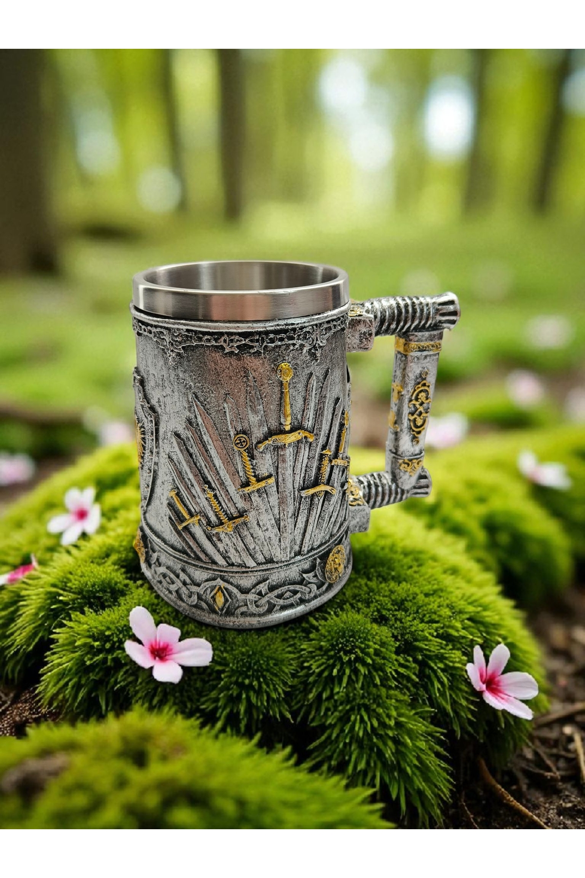 OEM Medieval sword-shaped stainless steel mug 500 ml- Trendyol