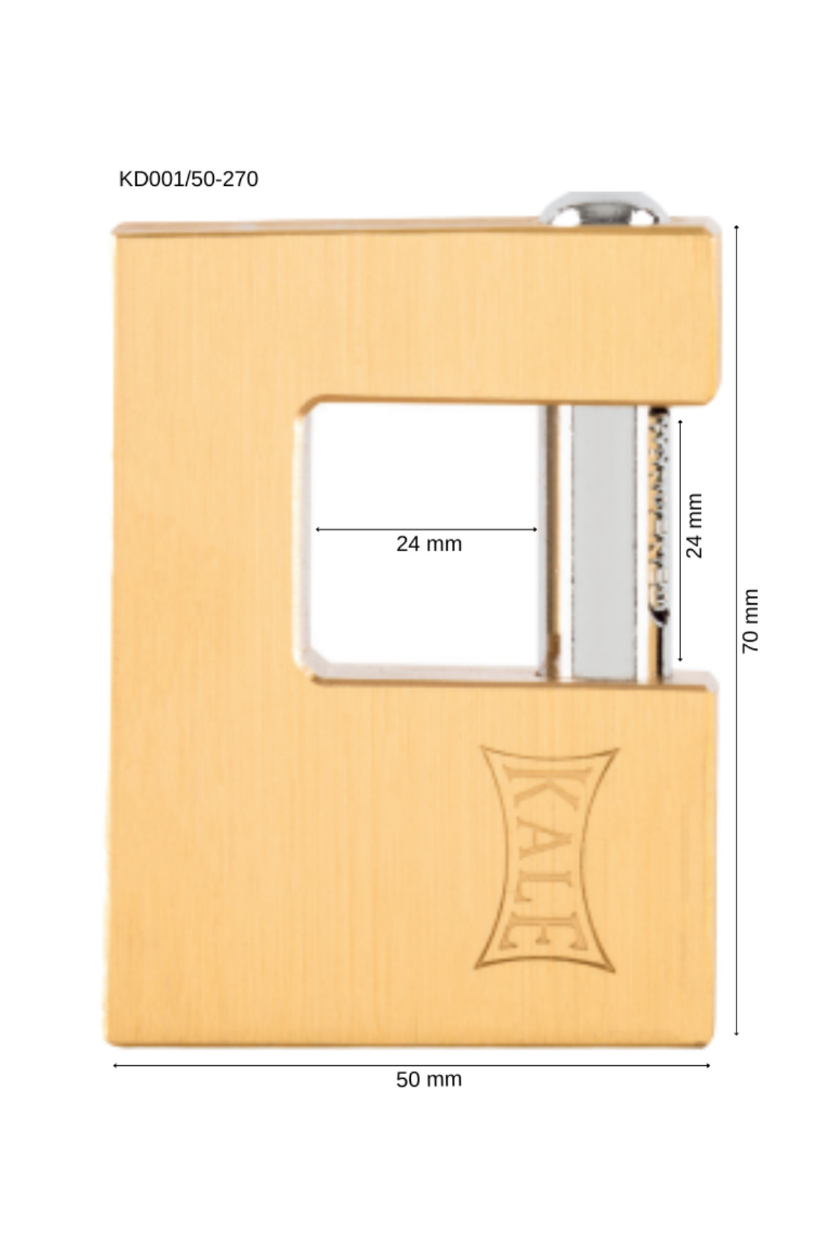 Kale Kilit Kale Horizontal Brass Padlock Yellow) 70mm Kd001/50-270 ...