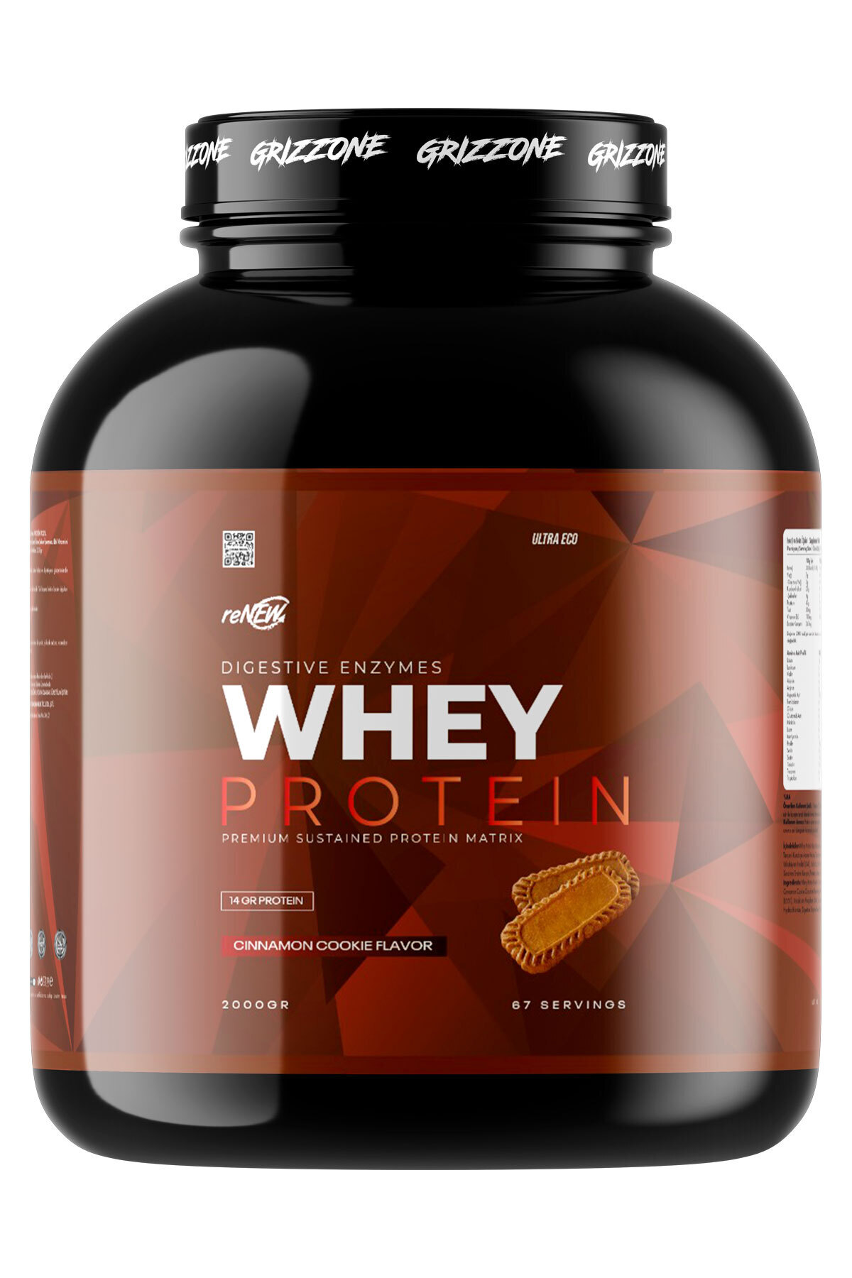 GRIZZONE ReNew Whey Protein 1800 Gr 67 Servis ( Lotus Aromalı ...