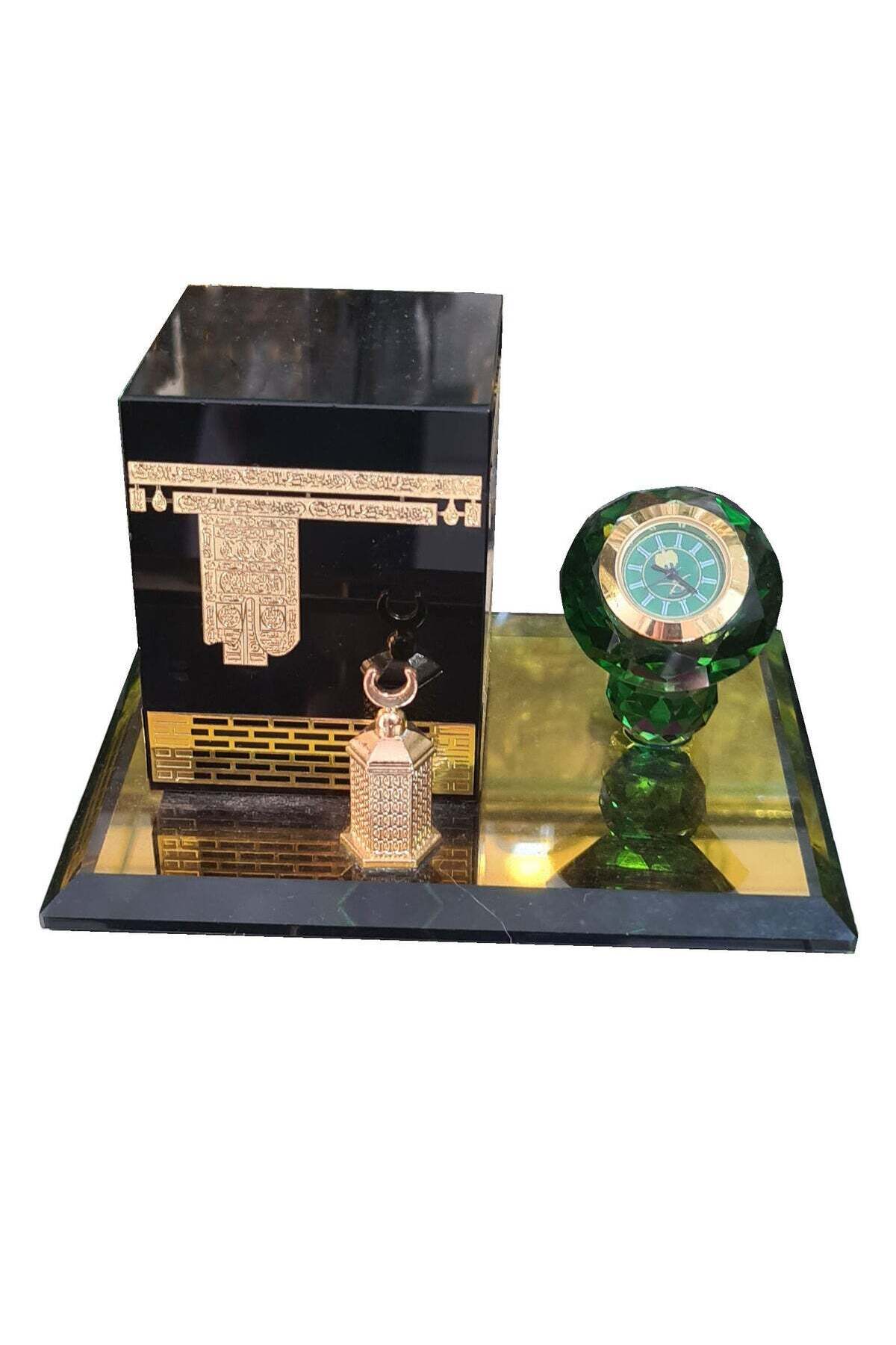 Generic Kaaba with Real Clock Model for Car Ornament Home Office Table ...