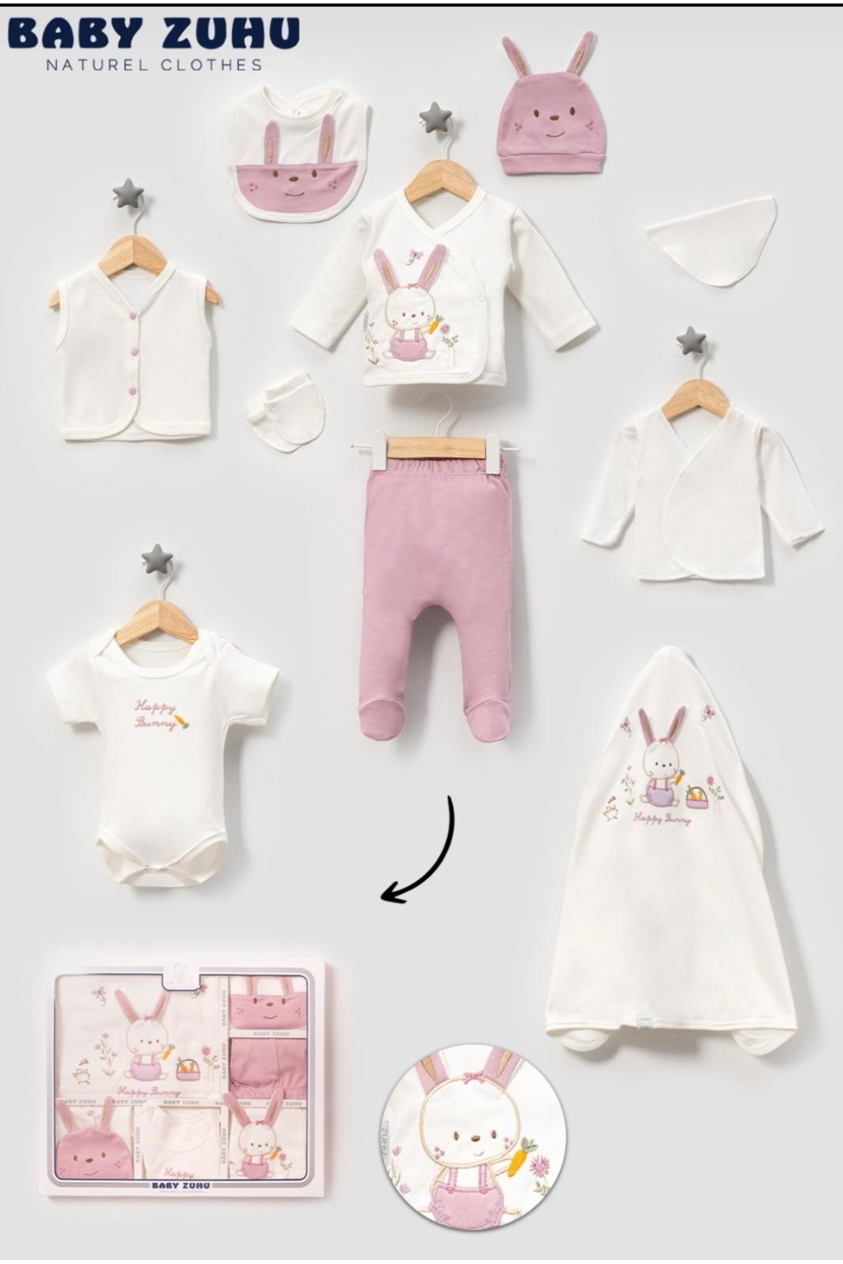 BABY ZUHU Hastane Çıkışı 10 Lu Kulaklı Tavşan Seti - Fiyatı, Yorumları