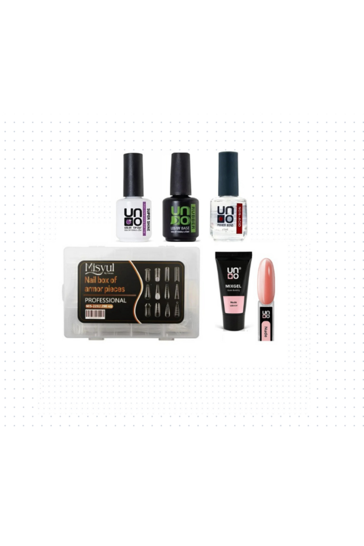 Fontenay Uno Poly Jel Nude 30G+Protez Tırnak Tips Üst Form Jel Tips ...