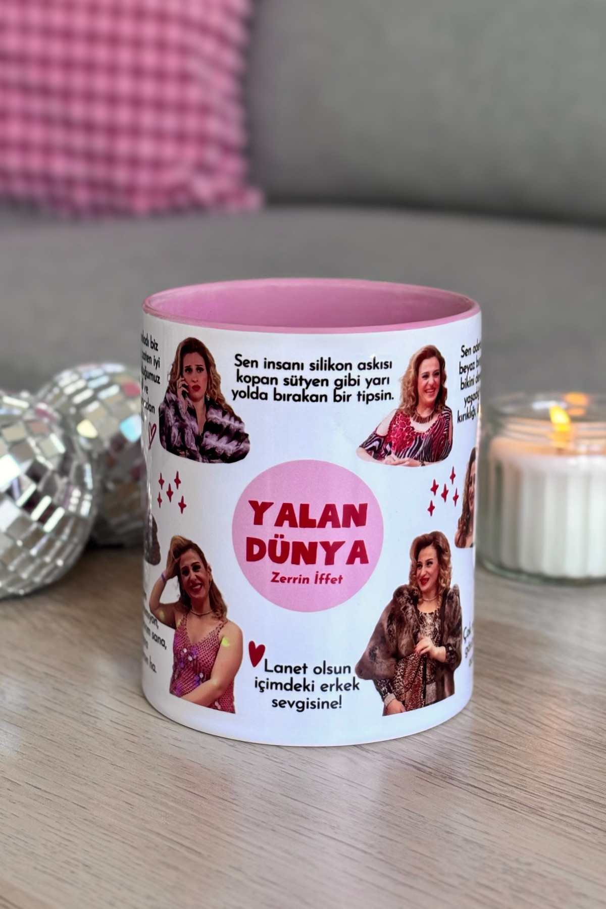 Cool Stuff Yalan Dünya Zerrin İffet İçi ve Kulbu Pembe Kupa - Fiyatı ...