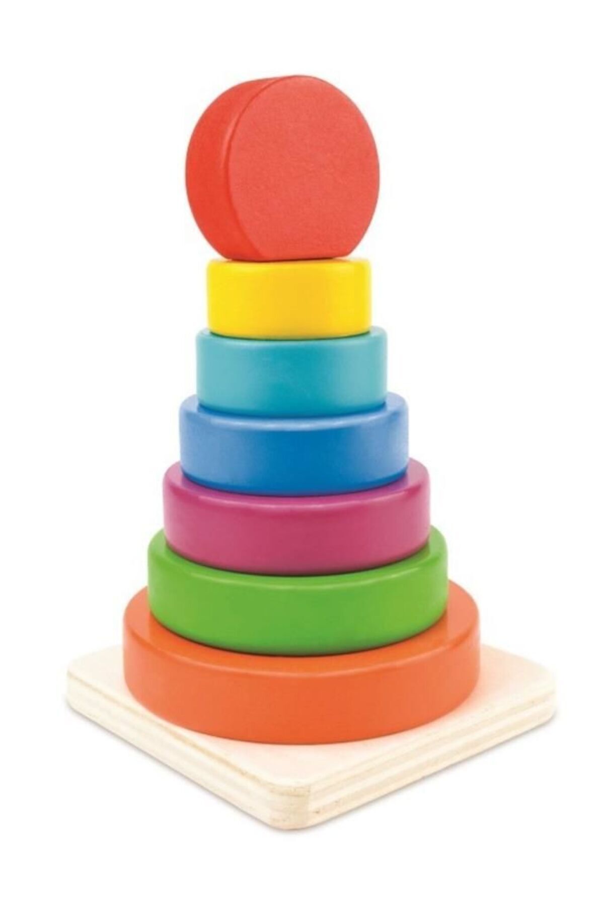 Genel Markalar Çgp Toys Doğal Ahşap Eğitici Oyuncak Gökkuşağı Yuvarlak ...