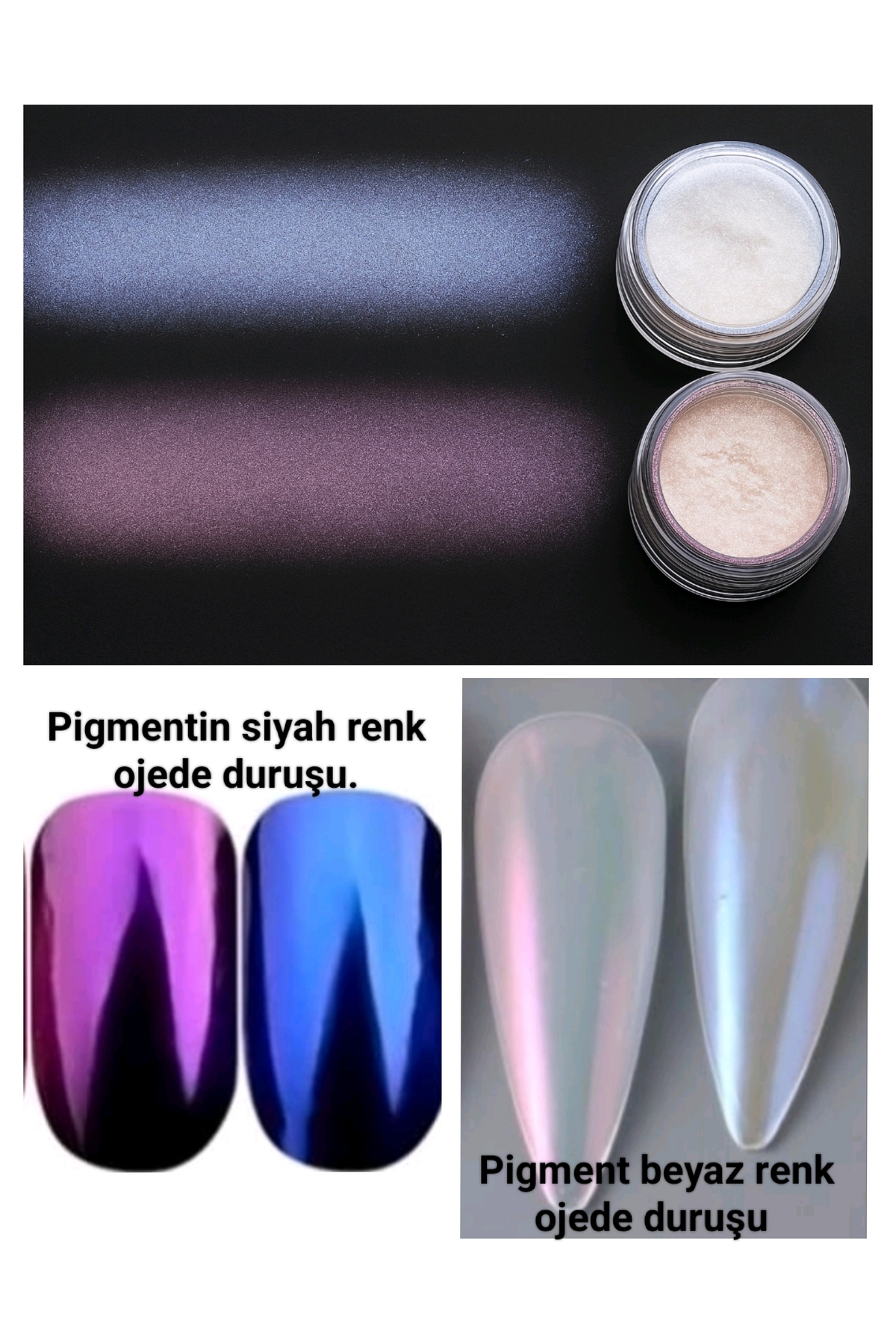 Hnyii ( PEMBE RENK GÖNDERİLECEKTİR ) RENKLİ İNCİ TOZU AURORA PİGMENT ...