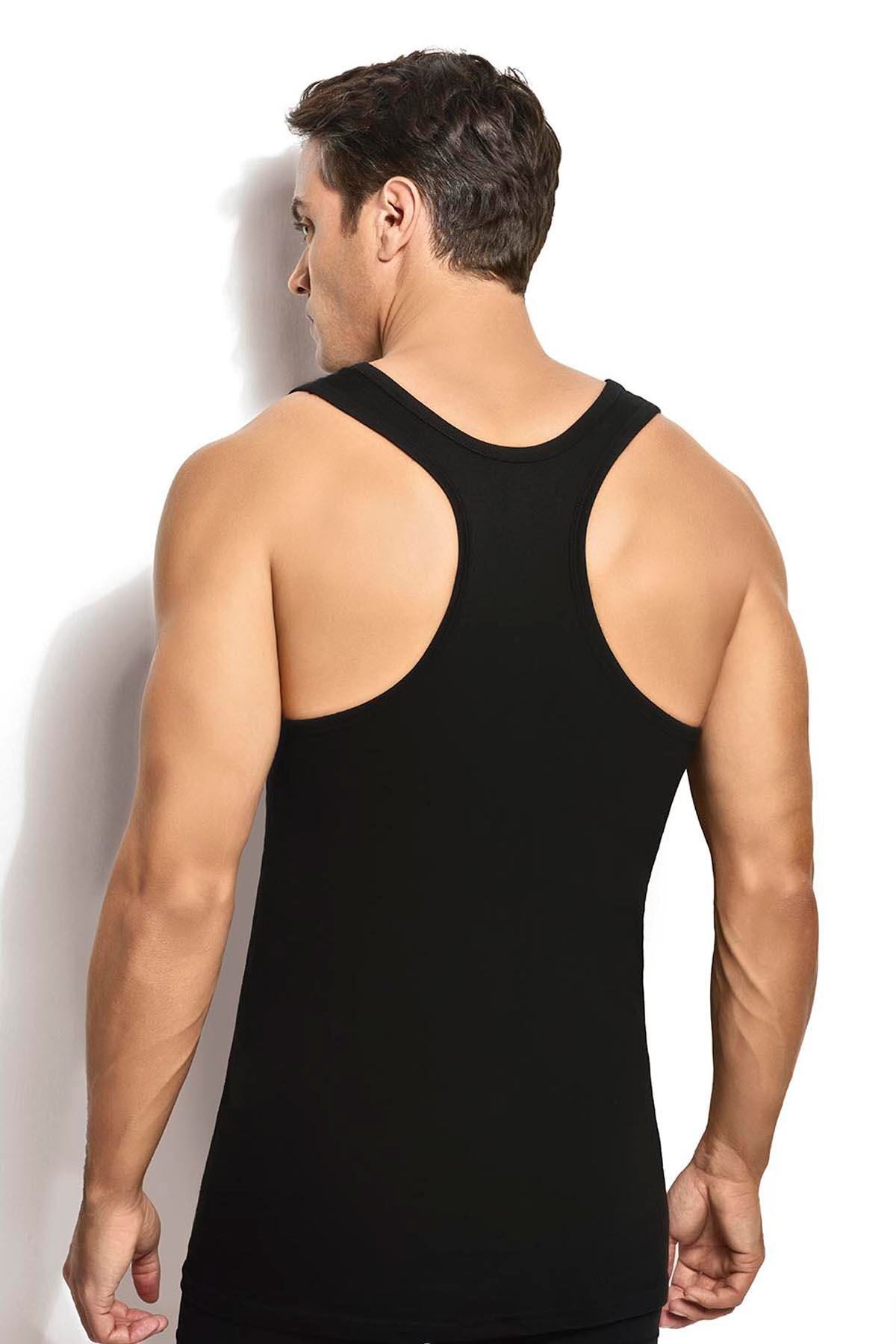 MUK's Beauty Tools Men's Rambo Undershirt 96% Cotton 4% Elastane Lycra ...