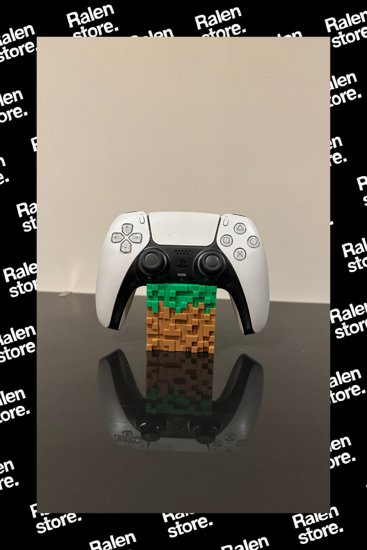 Ralen Minecraft Temalı PS5 Gamepad Dualsense Stand Tekli | 10cm ( Yüksek Kalite 3D Baskı PLA ...