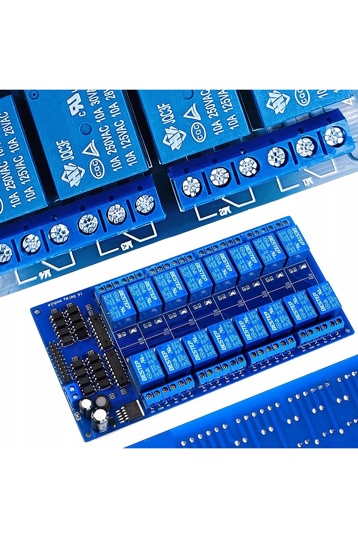 Rosfix 16 Channel 12V Relay Module | Optical Isolation, SPDT, Arduino ...