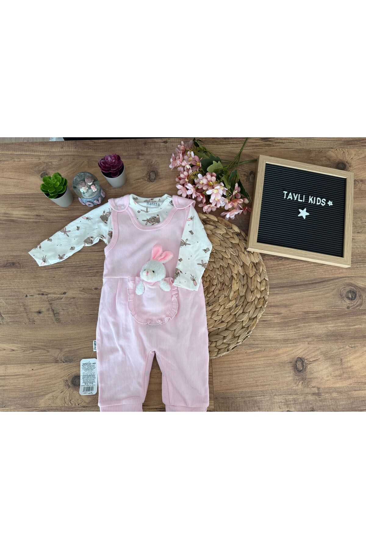 Baby Tavlı Kids Nafitto Bebek Tulum Takımı 2 Parça – Body ve Tulum Seti ...