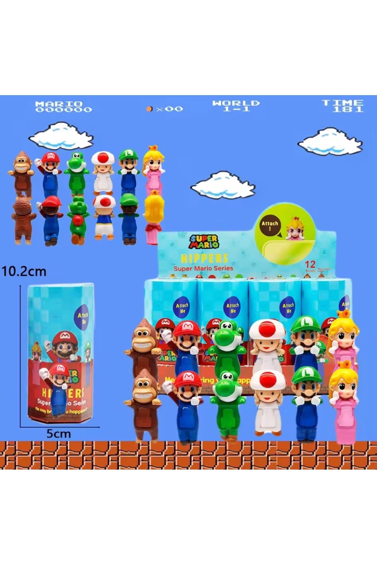 ANGELSS JEWELLERY Sonny Angel Hippers Süper Mario Series Blind Box ...