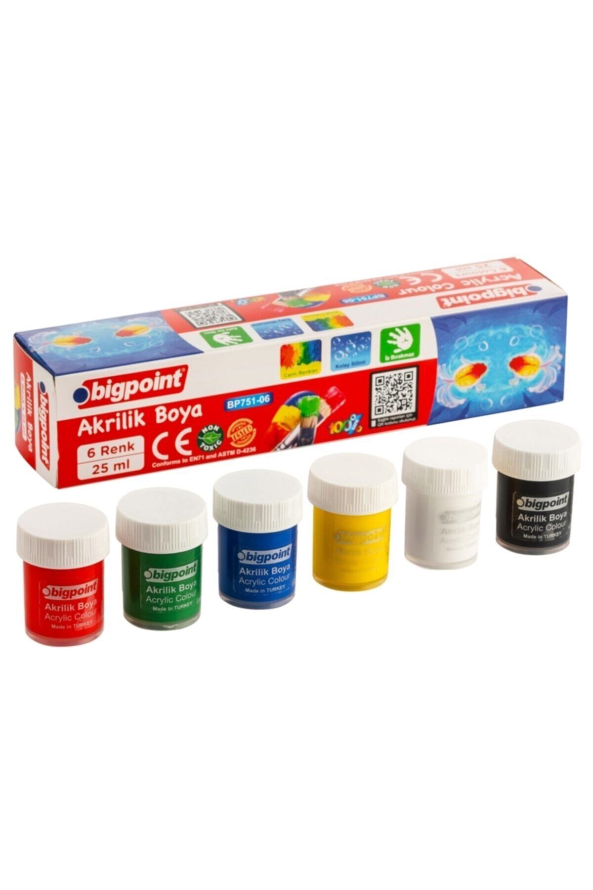 Bigpoint Acrylic Colour Akrilik Boya 6 Renk X 25 ml - Fiyatı, Yorumları