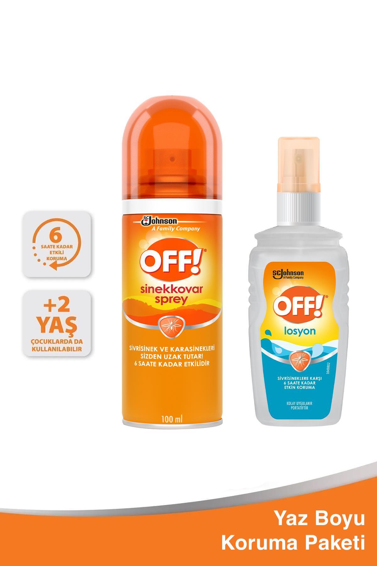 OFF Sinekkovar Losyon + Sprey Yaz Boyu Koruma Paketi - Fiyatı, Yorumları