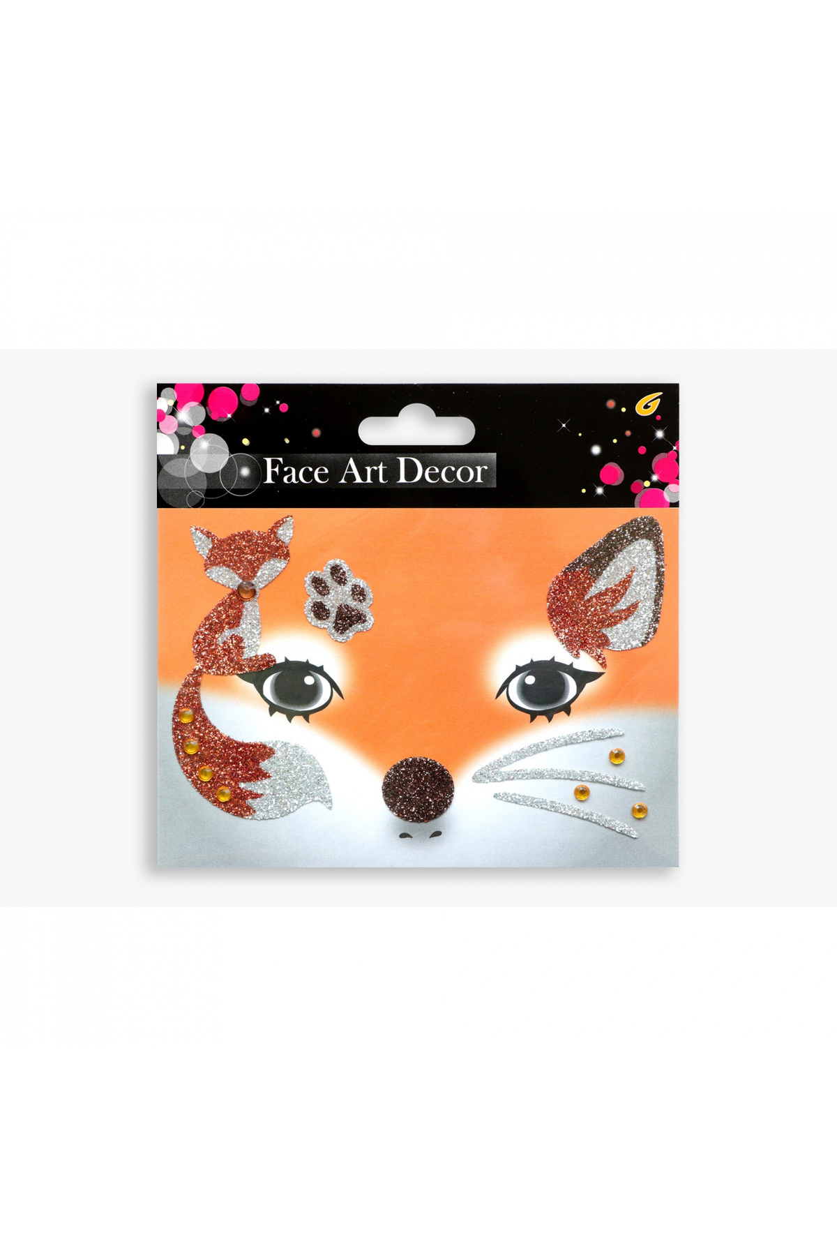 Flippy Flippy Temporary Face Sticker for Makeup, Party Face Art, Fox ...