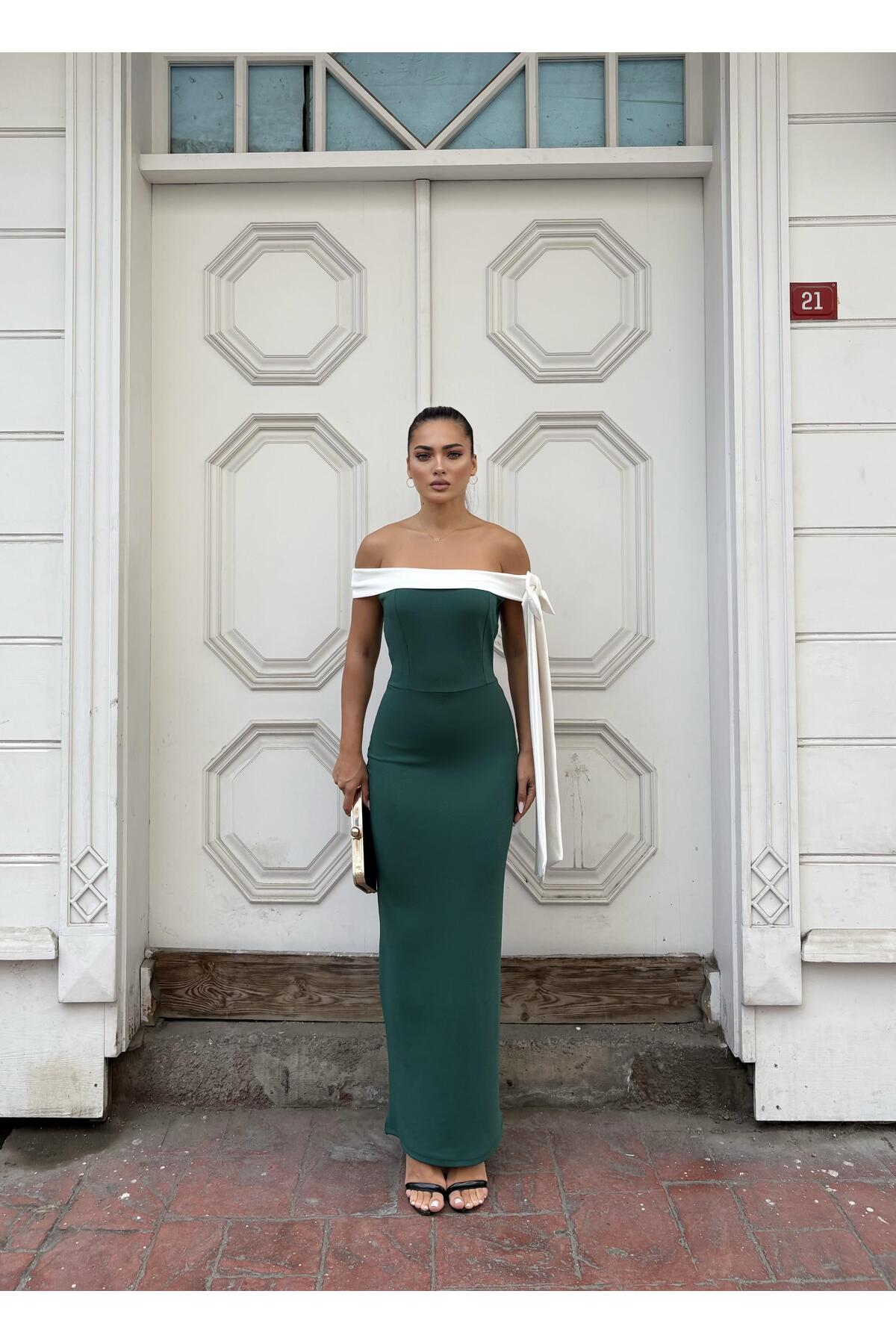 Emirela ZÜMRÜT Beyaz Krep Elbise 582938 - Fiyatı, Yorumları