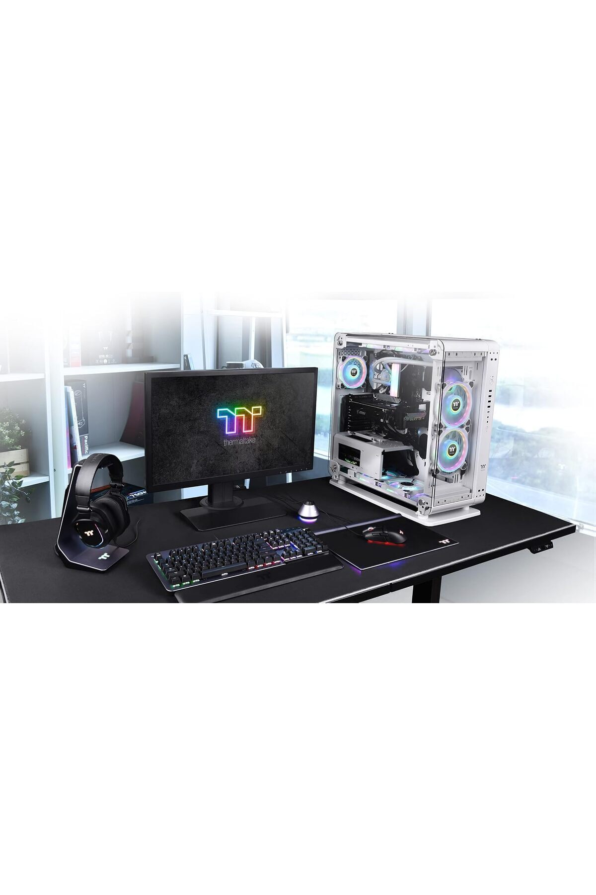 THERMALTAKE The Core P6 Tg Snow Edition Transformable Atx Mid Tower ...