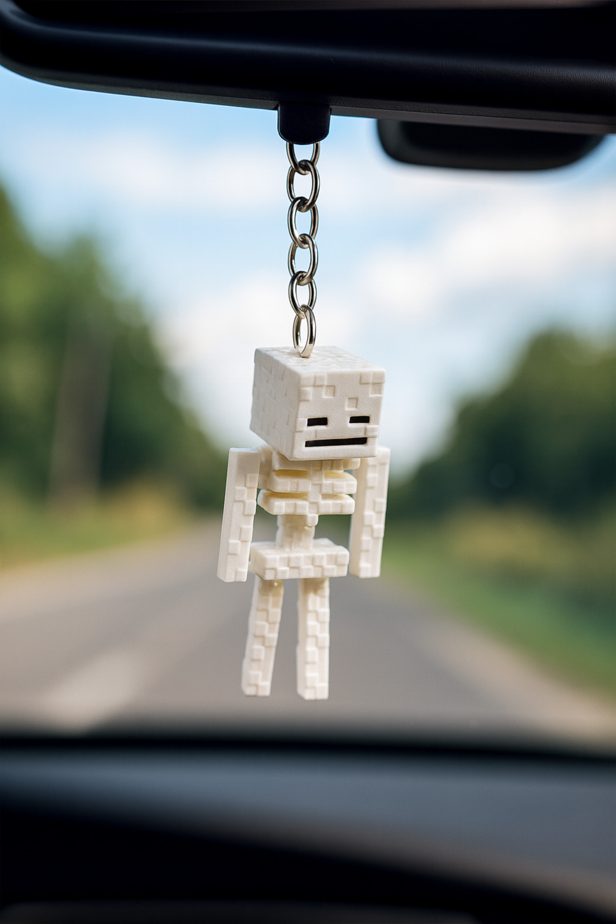 Flexilab Creative Minecraft Skeleton (İskelet) Anahtarlık – 10,9 cm ...