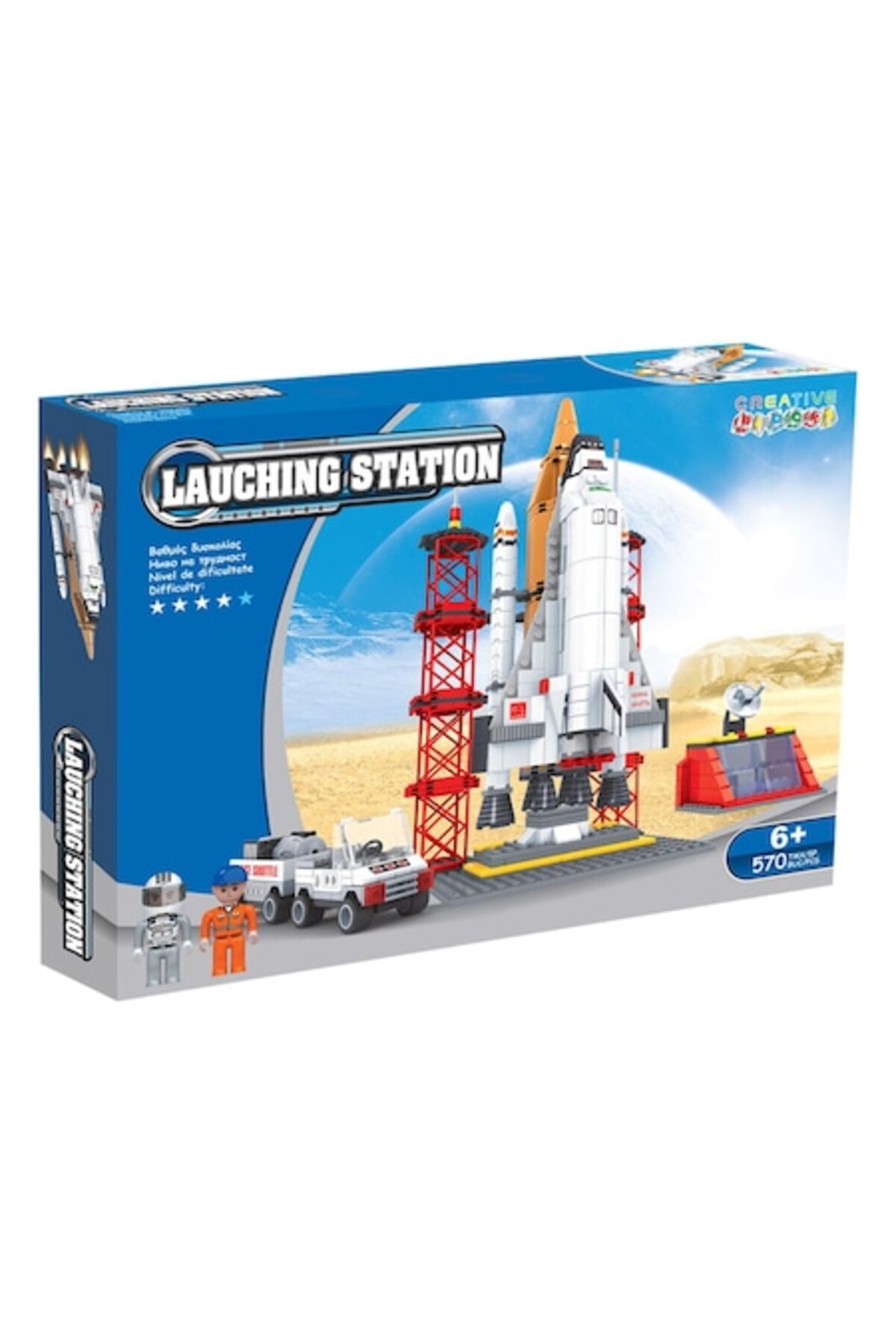 OEM Lansator de rachete cu blocuri de construcție și 2 figurine (570 de ...