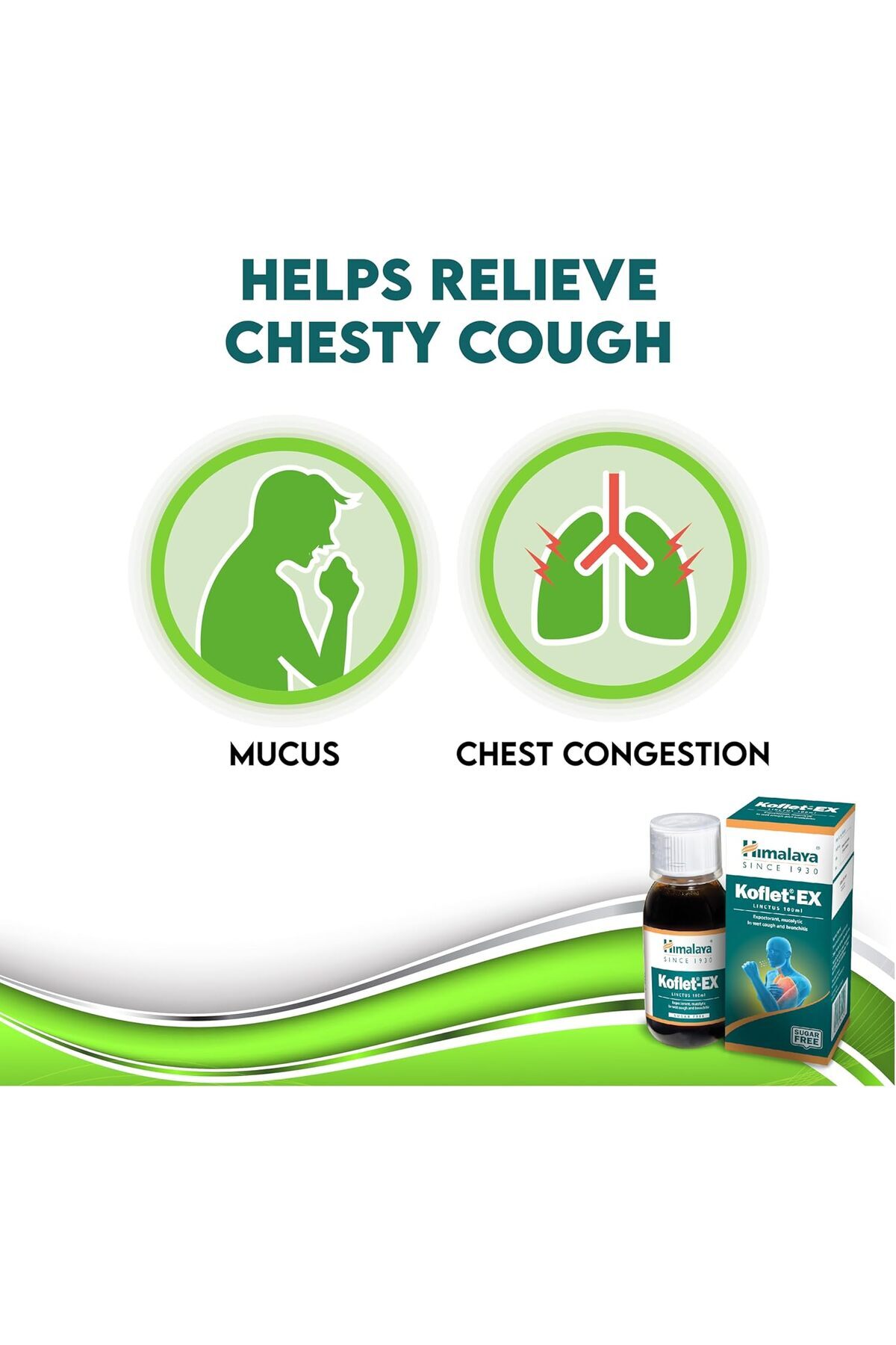 Himalaya Koflet EX 100 ml ; Chesty Cough and Mucus Relief ; Natural and ...
