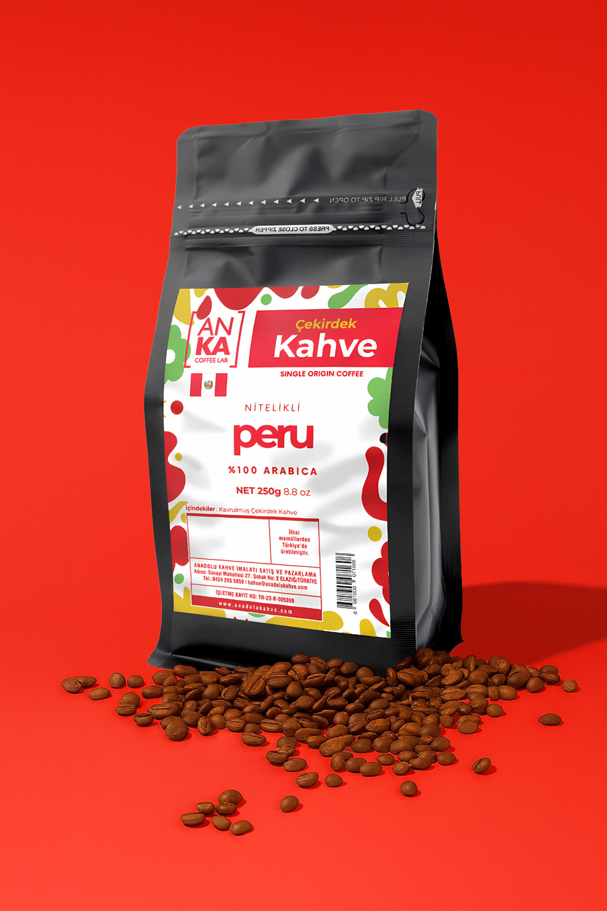 Anka Coffee Lab Peru Nitelikli Filtre Kahve Çekirdeği 250g %100 Arabica ...