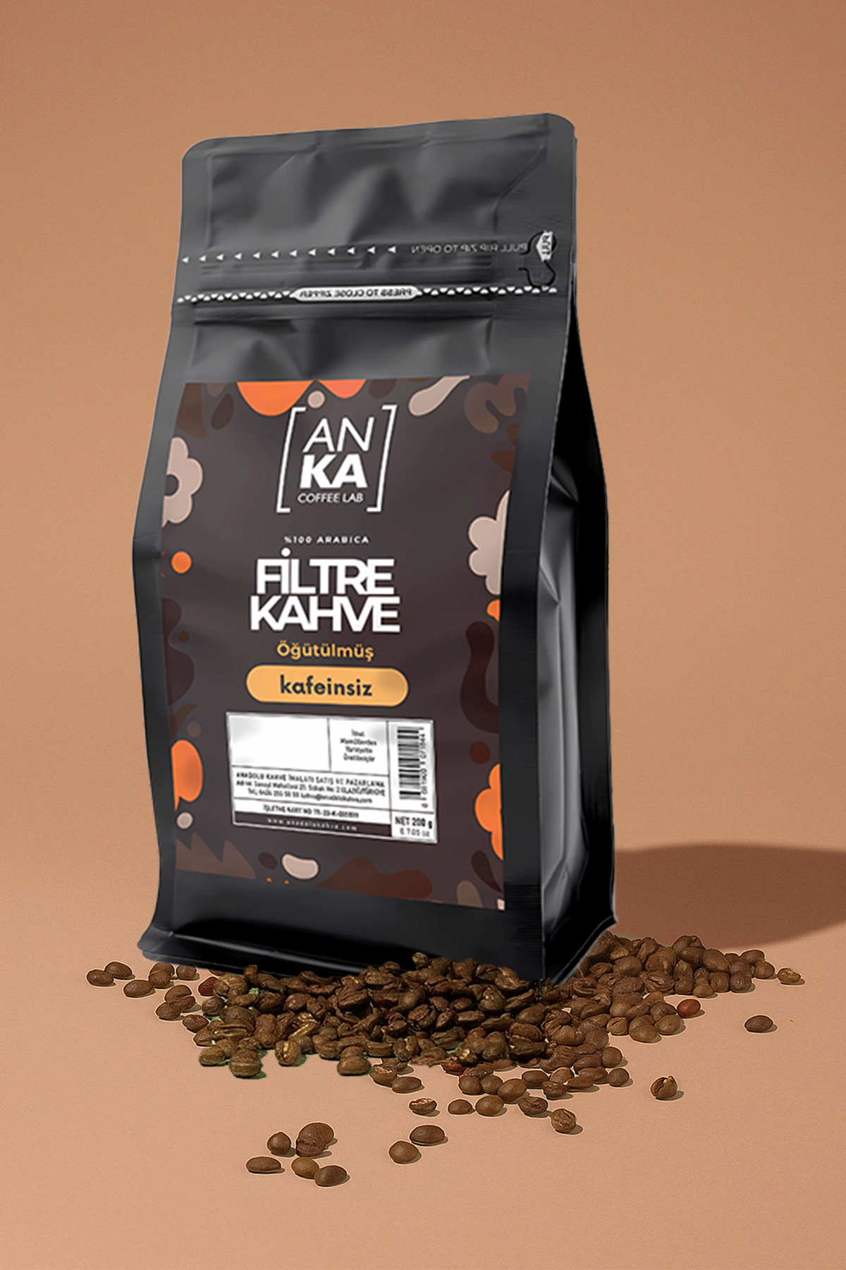 Anka Coffee Lab Kafeinsiz Filtre Kahve 200g – %100 Arabica, Yumuşak ...
