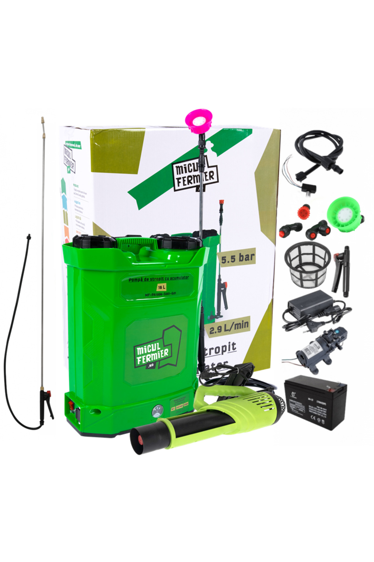 Golden Fish Battery-powered sprinkler pump Little Farmer 16 L, 12 V, 2. ...
