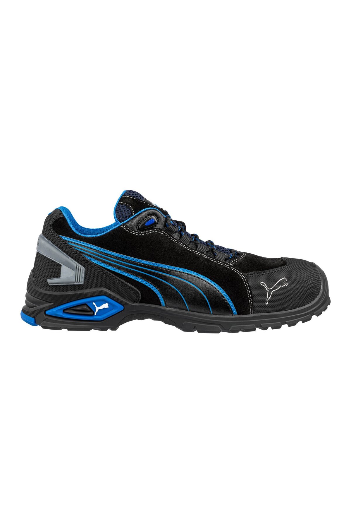 Puma Safety Rio Low Mavi Siyah Alüminyum Burunlu Kaydırmaz İş ...